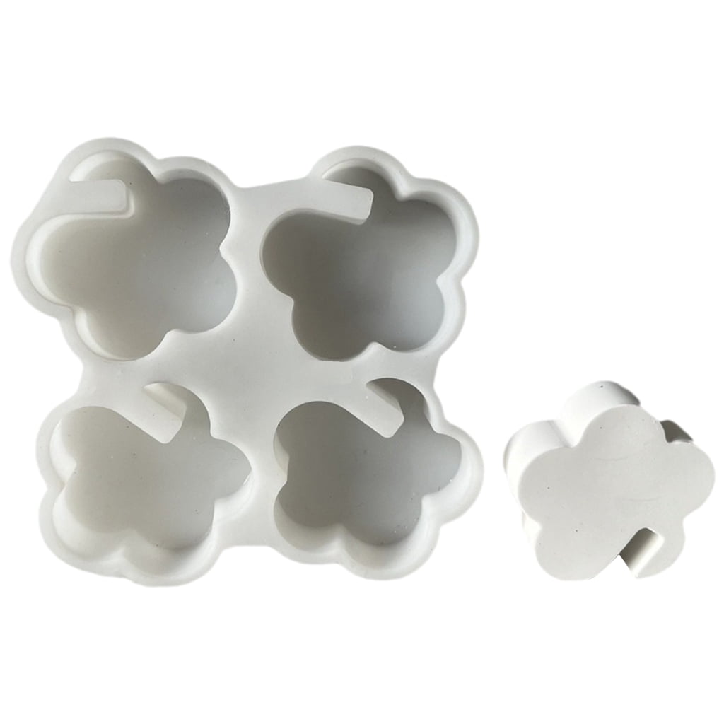 Silicone Epoxy Mold Office Desk Ornament Making Clovers/Flower Epoxy ...