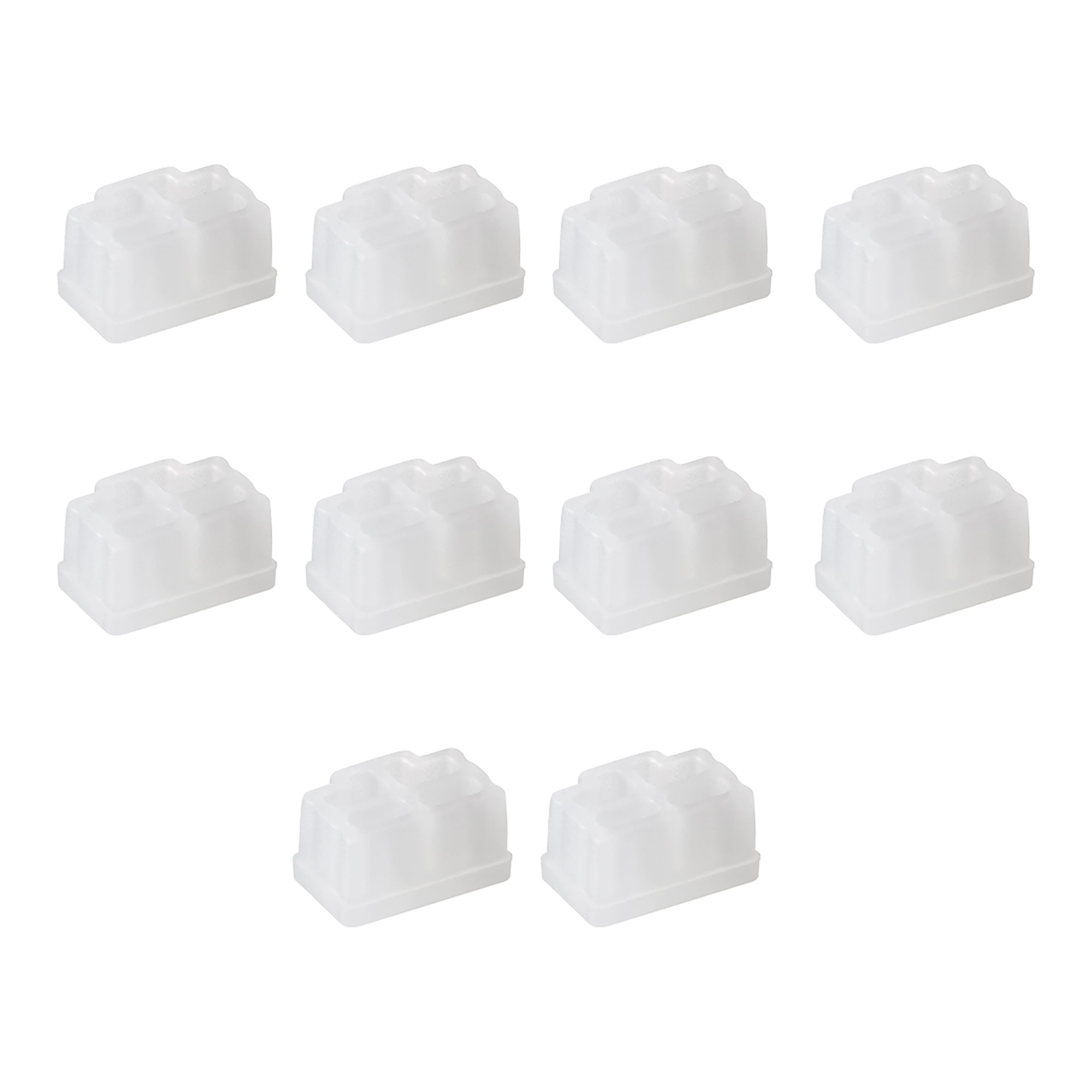 Silicone Ethernet Hub Port RJ45 Anti-Dust Stopper Cap Cover Clear 10 ...