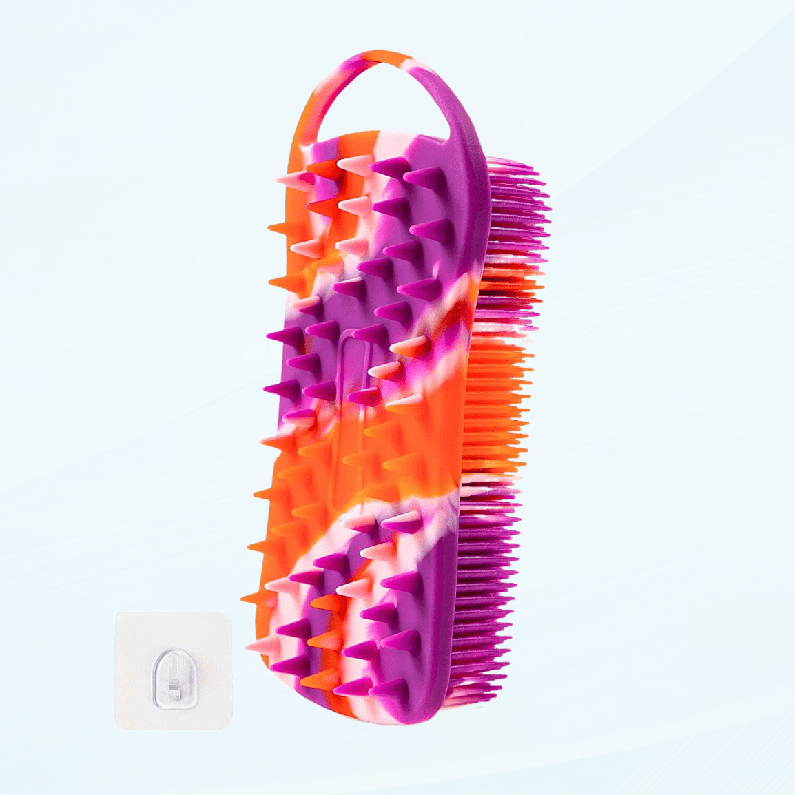 Silicone Exfoliating Body Scrubber Loofah Scalp Massager Shampoo Brush ...
