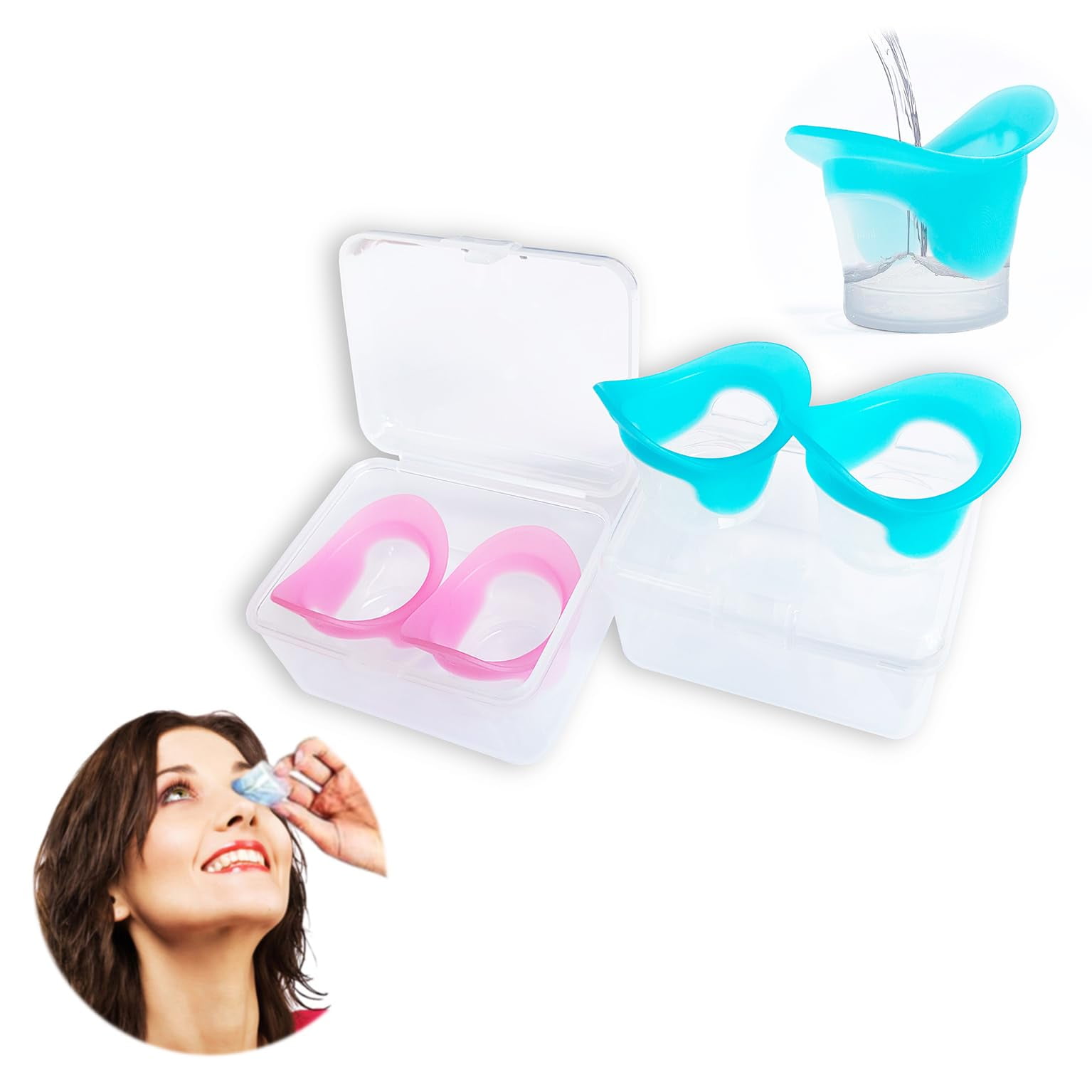 Silicone Eye Wash Cups, YPF5 Eye Wash Bath for Refresh and Clean Tired ...
