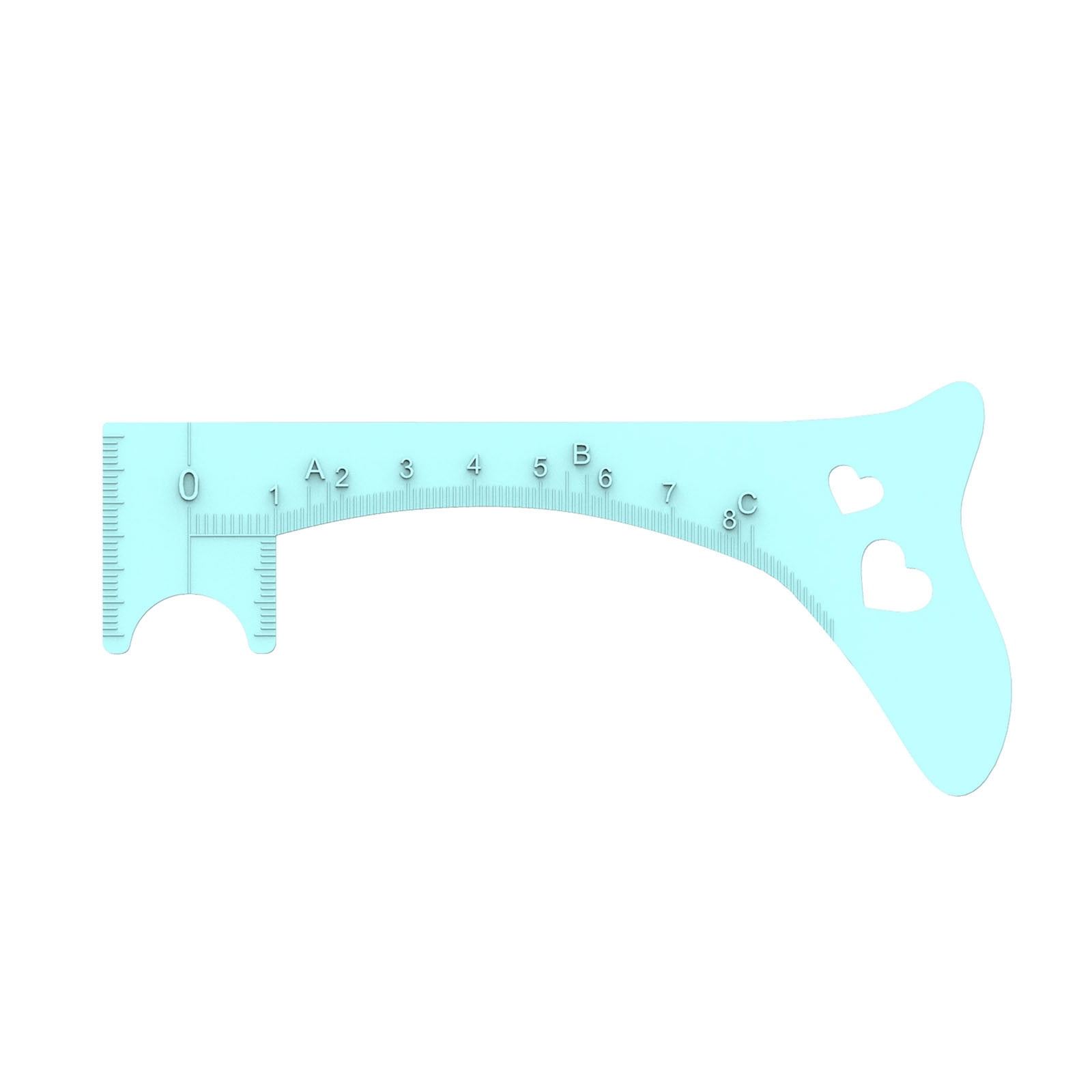 Silicone Eyebrow Ruler Makeup Stencil Tool For Precise Lip Application ...