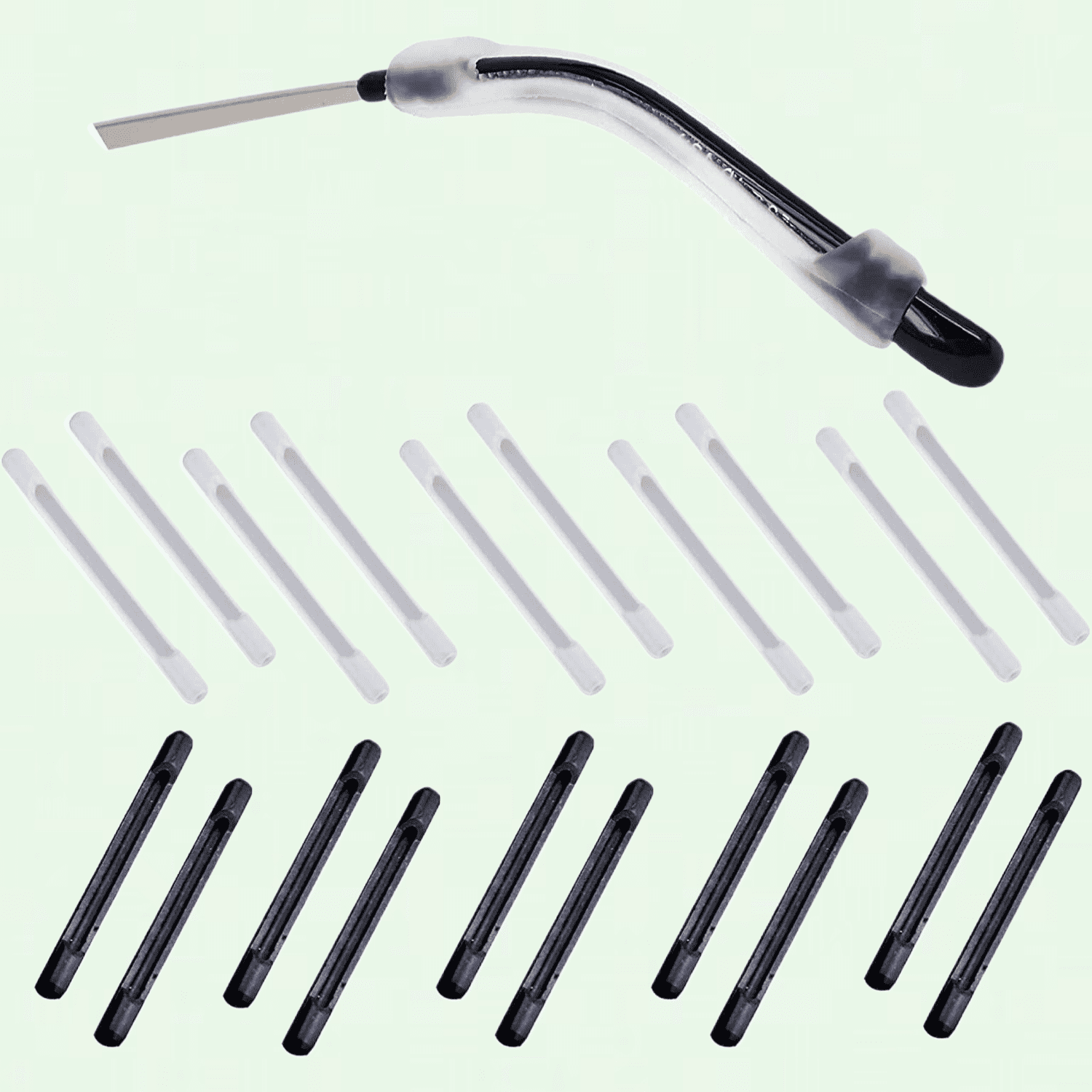 Silicone Eyeglass Temple Tips - 10 Pairs, Soft Rubber Anti-Slip Comfort ...