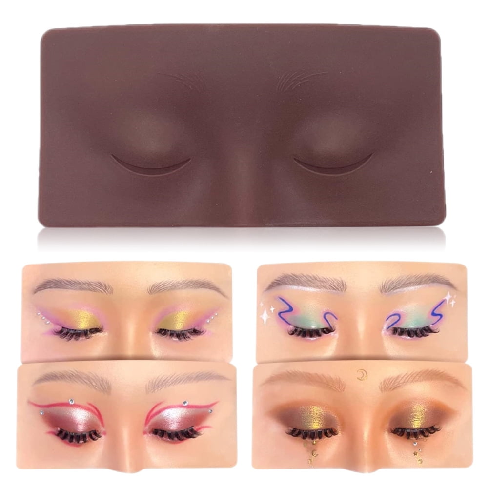 Silicone Face Eye Makeup Practice Board Realistic and Reusable Makeup ...