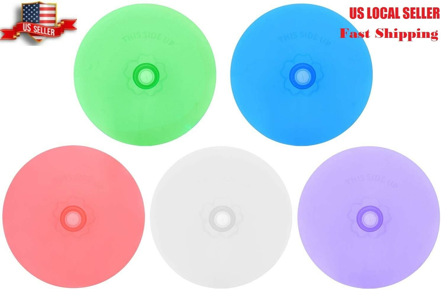 Bonison Silicone Fermentation Lids 5PC Waterless Airlock Wide Mouth ...