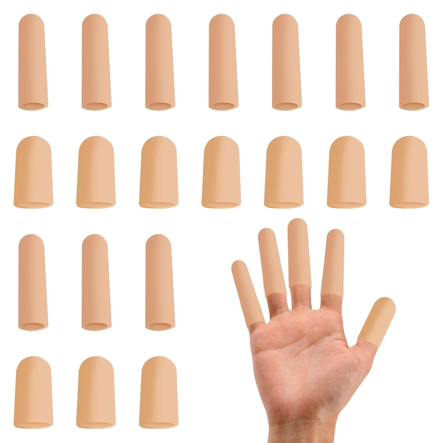 Silicone Finger Protectors 20pcs Finger Nail Protector Waterproof ...
