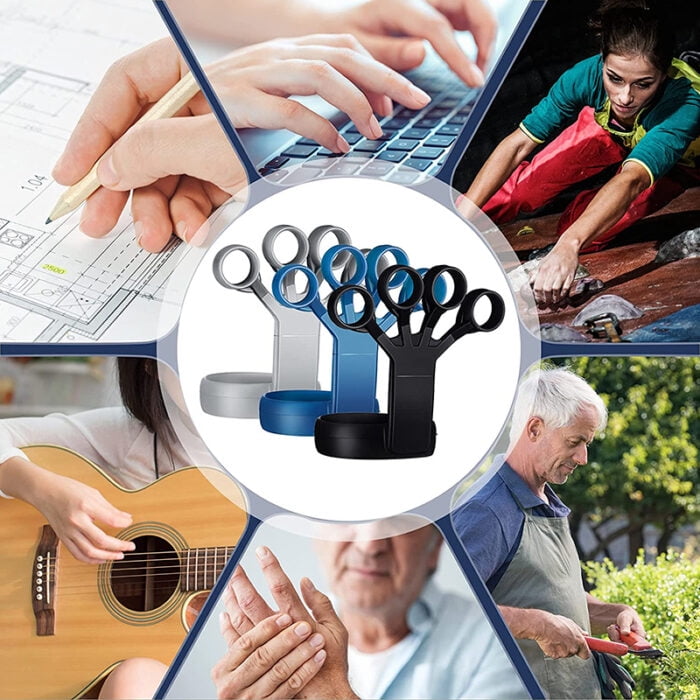 Silicone Finger Trainer Wrist Strength Exercise Hand Grip Finger ...