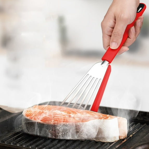 Silicone Fish Turner Spatula, Slotted Silicone Fish Spatulas for ...