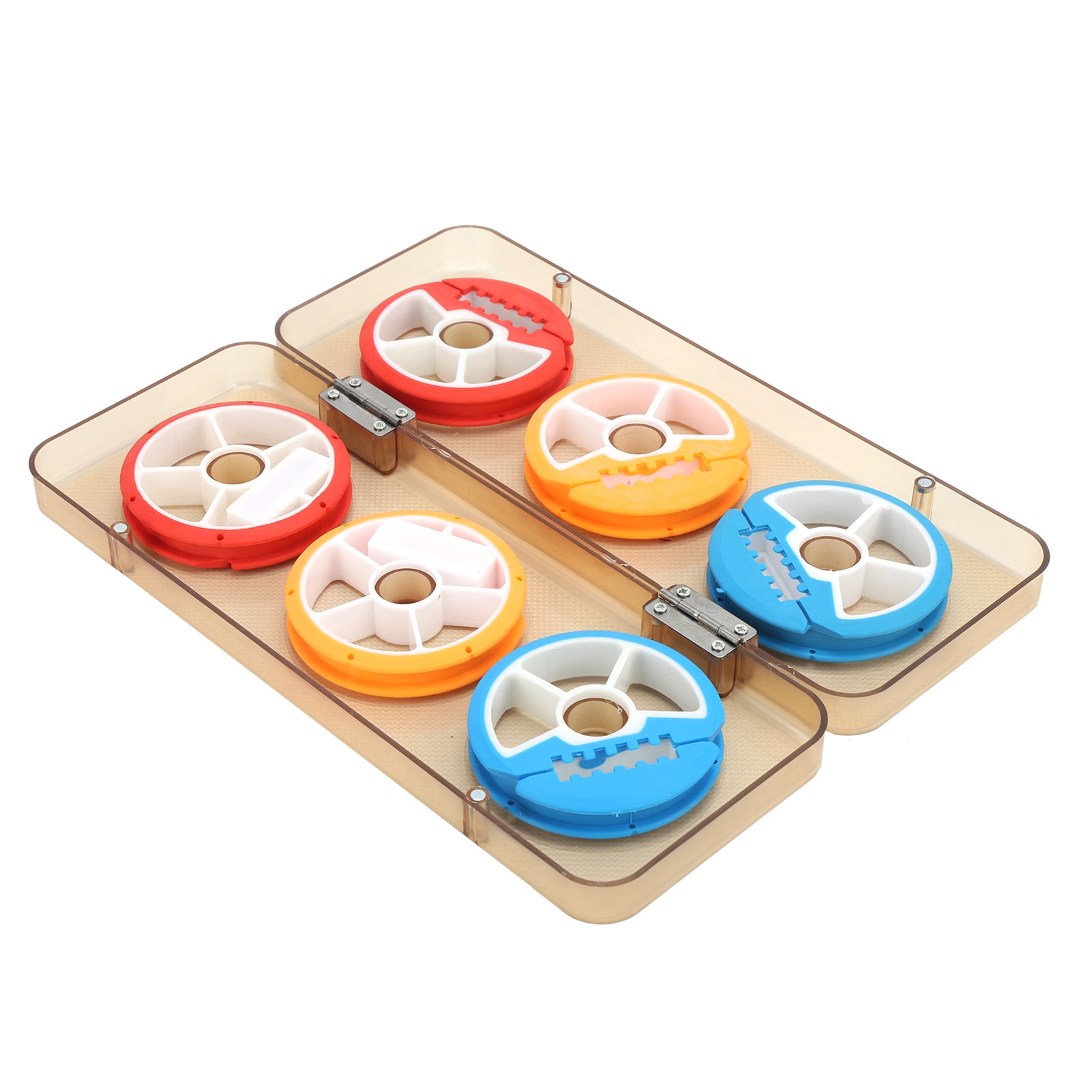 Silicone Fishing Line Storage Holders, 6-Axis Colorful Fishing Line ...