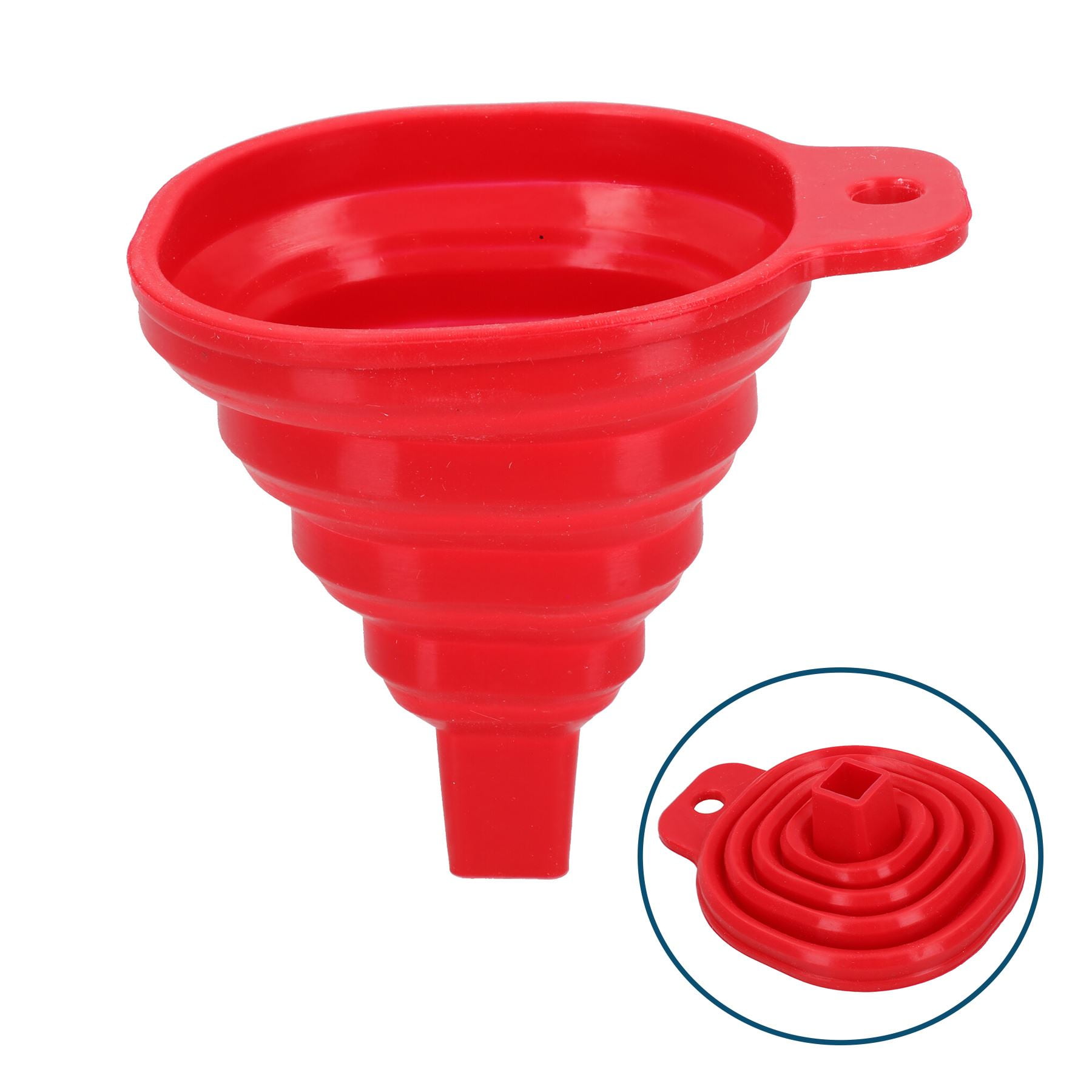Silicone Flexible Mini Collapsible Folding Foldable Funnel -40c – 230c ...