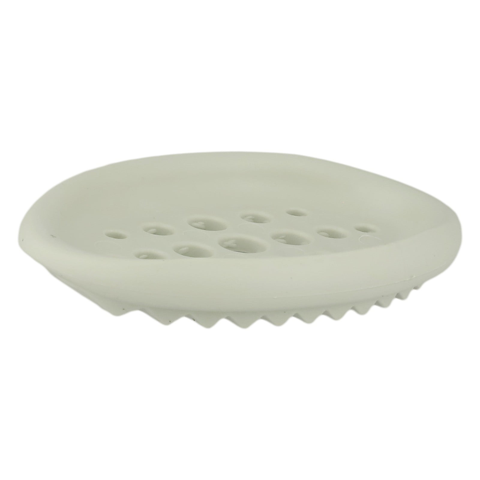 Silicone Flexible Soap Dish Storage Holder Bathroom Soap Plate Tray ...