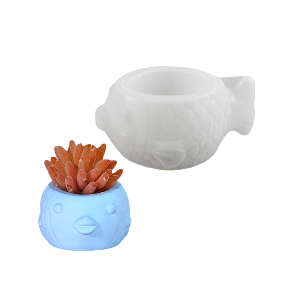 Silicone Flowerpot Molds Planter Molds Animal Shape Unique Molds Resin ...