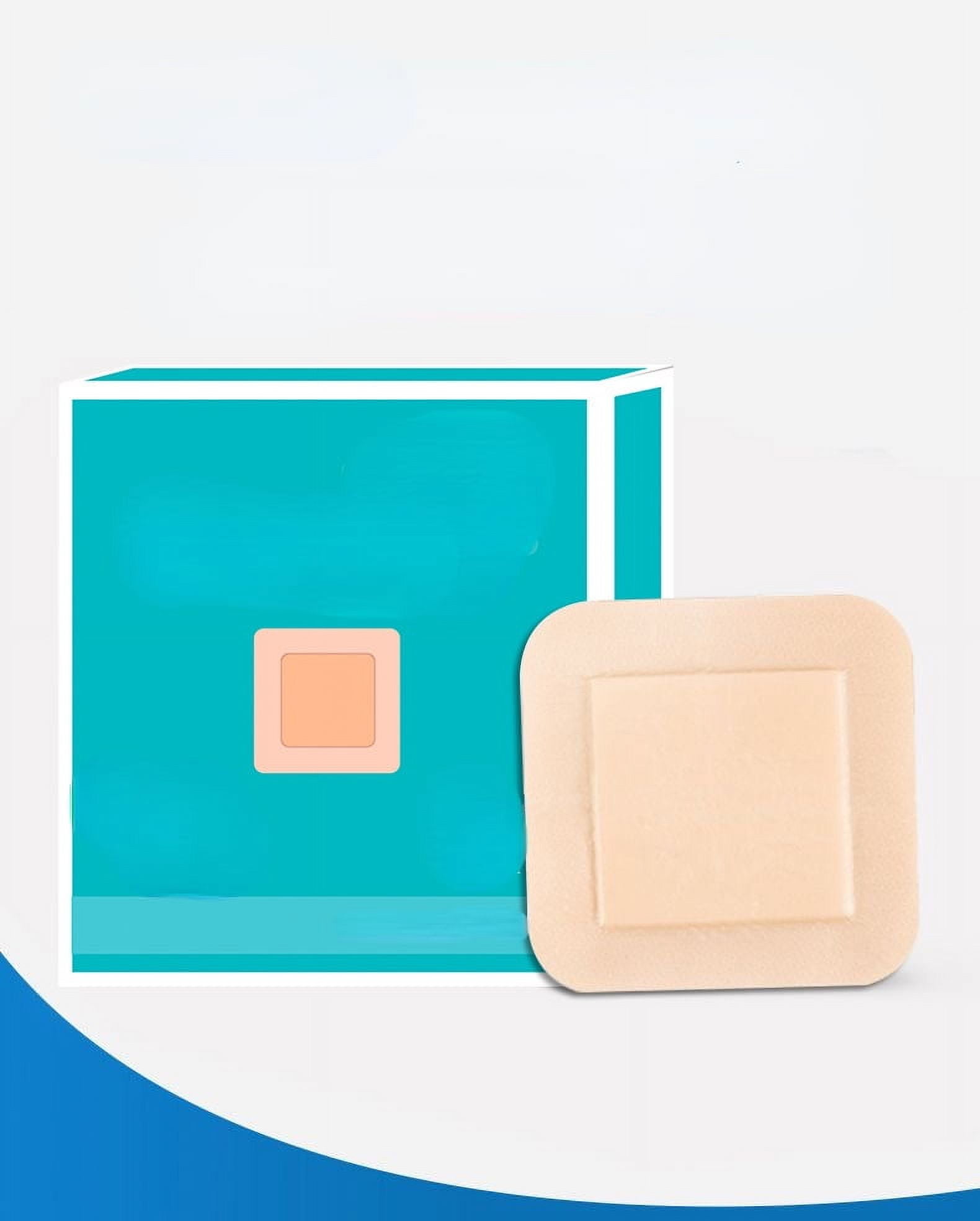 Silicone Foam Dressing 4"x4", Waterproof Silicone Bandages with Border ...