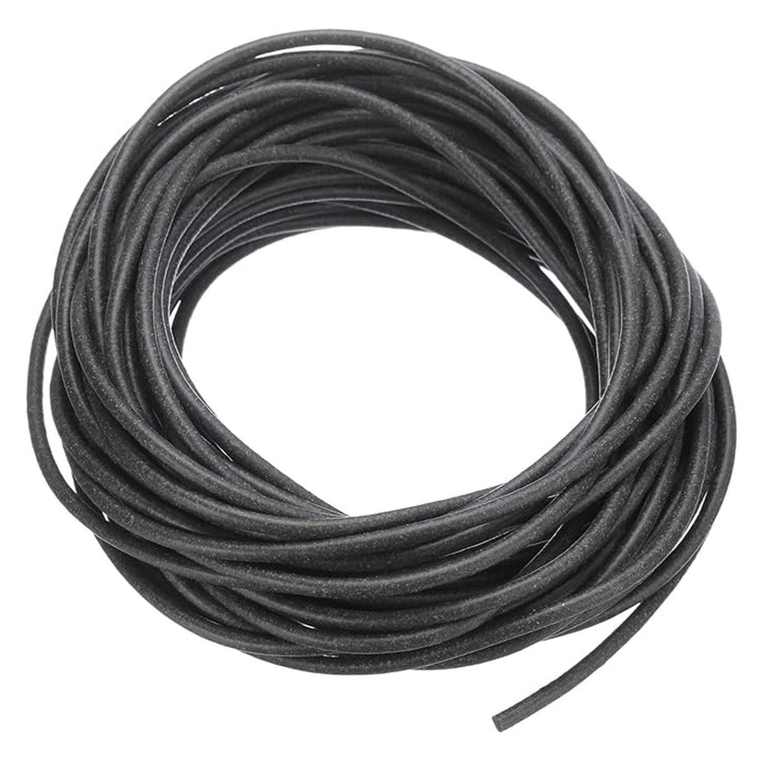 Silicone Foam Seal Strip 10M Black - 2.8mm Diameter Weather Stripping ...