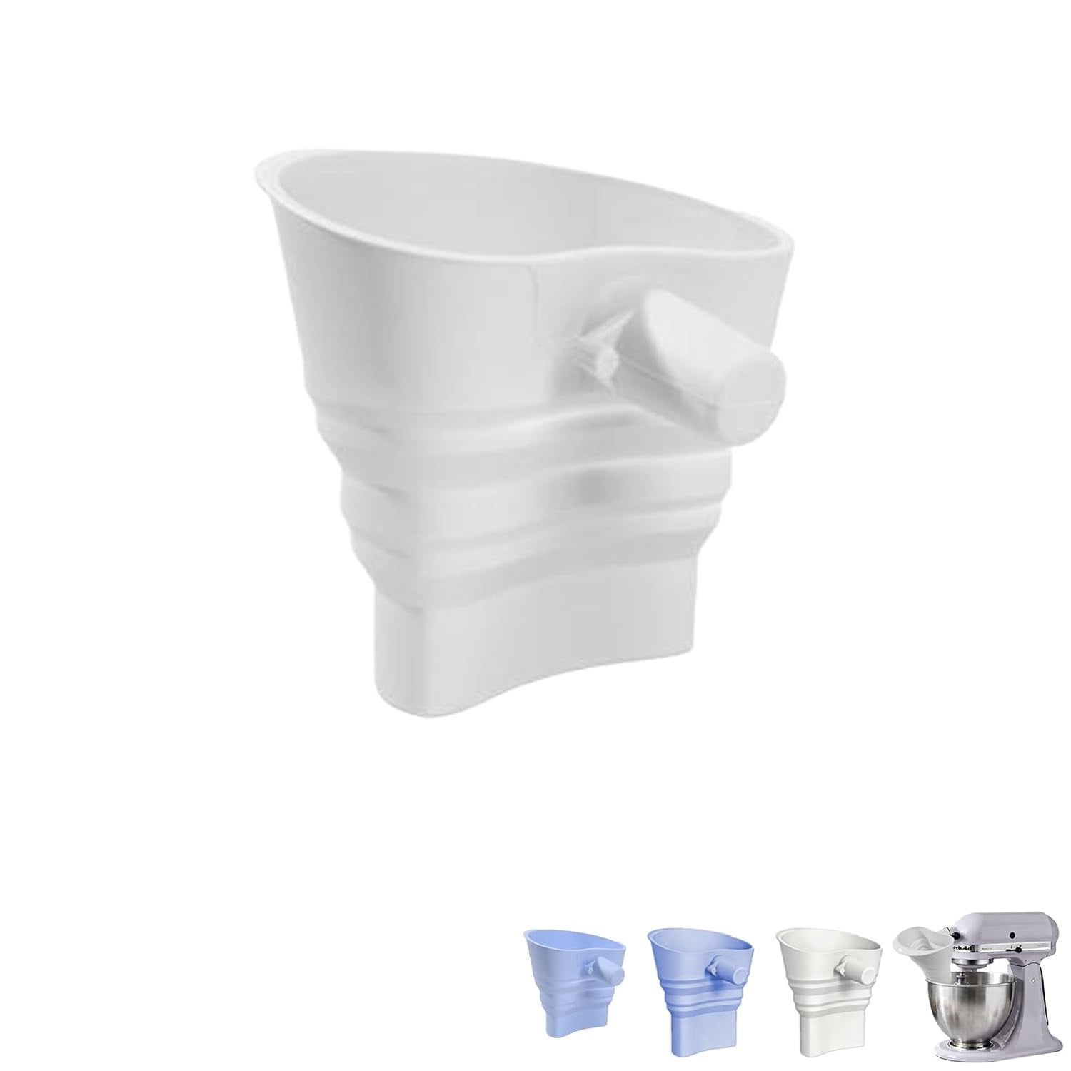 Silicone Foldable Flour Funnel-Wide Mouth No Clogging,Compatible with ...