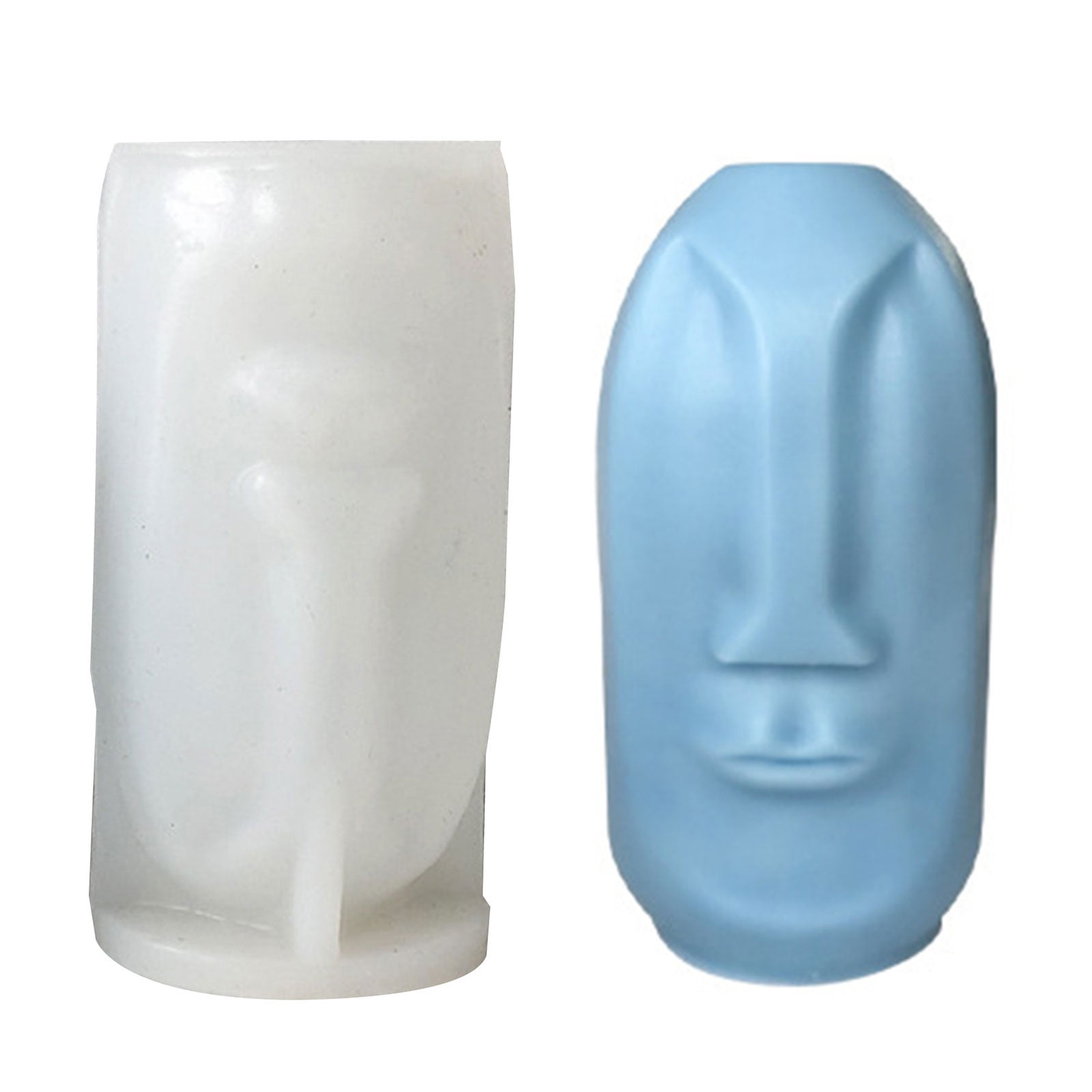 Silicone Fondant Molds Abstract Face Shape Handmade DIY Candle Resin ...