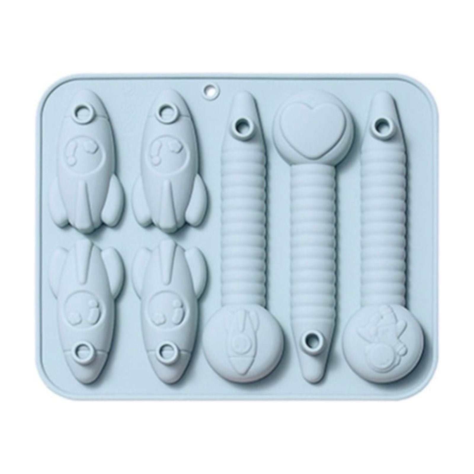 Silicone Food Rectangle Silicone Mini Baking Chocolate Spoon 13 X 9 ...