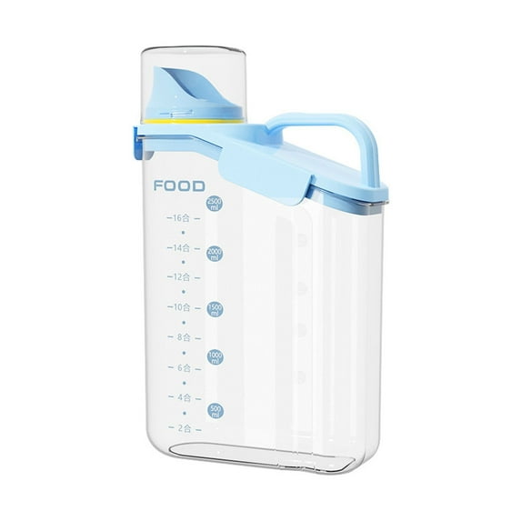 Silicone Food Storage Bags,2800ml Airtight Cereal Container Rice Dry ...