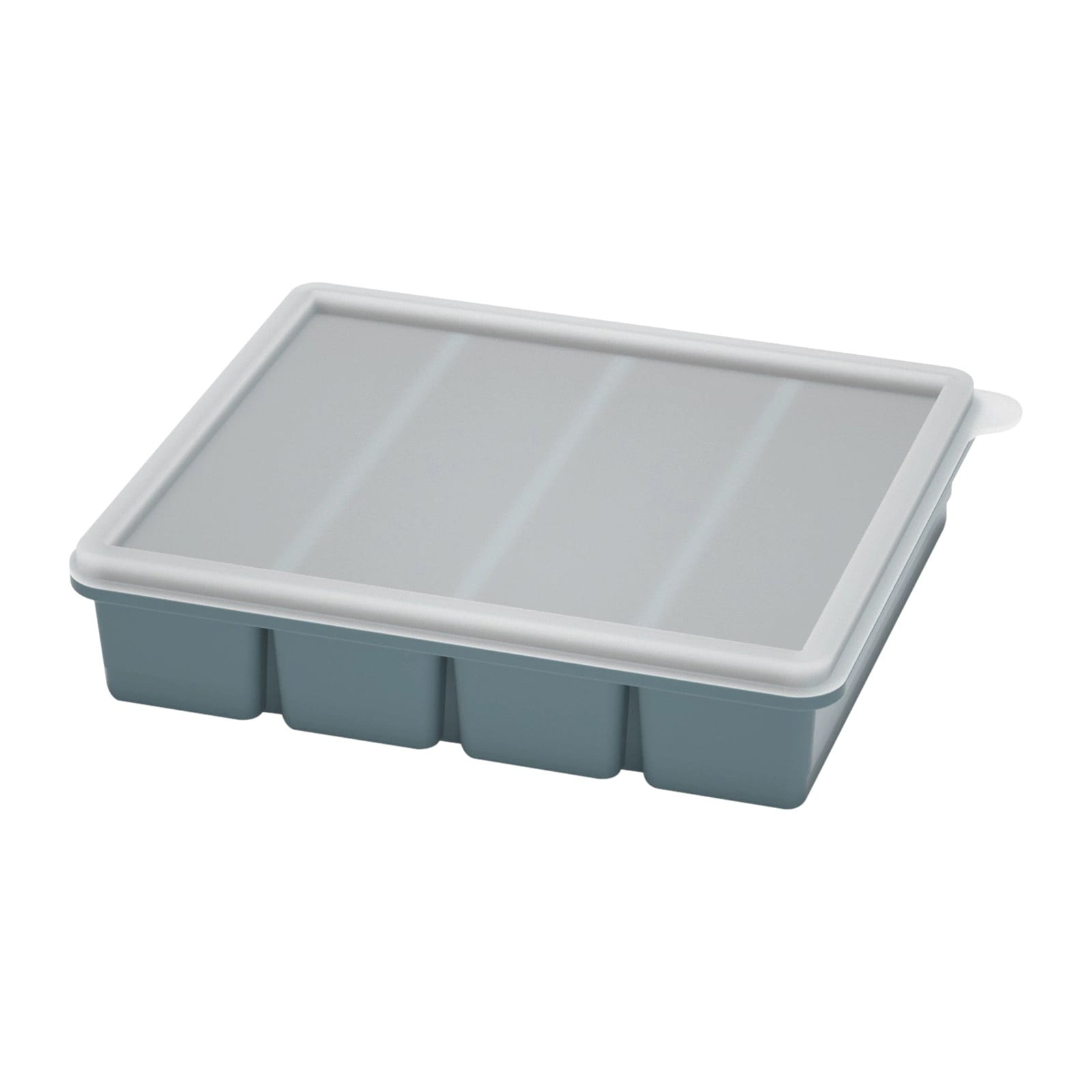 Silicone Freezer Tray With Lid, Silicone Freezer Food Molds, Large Ice ...