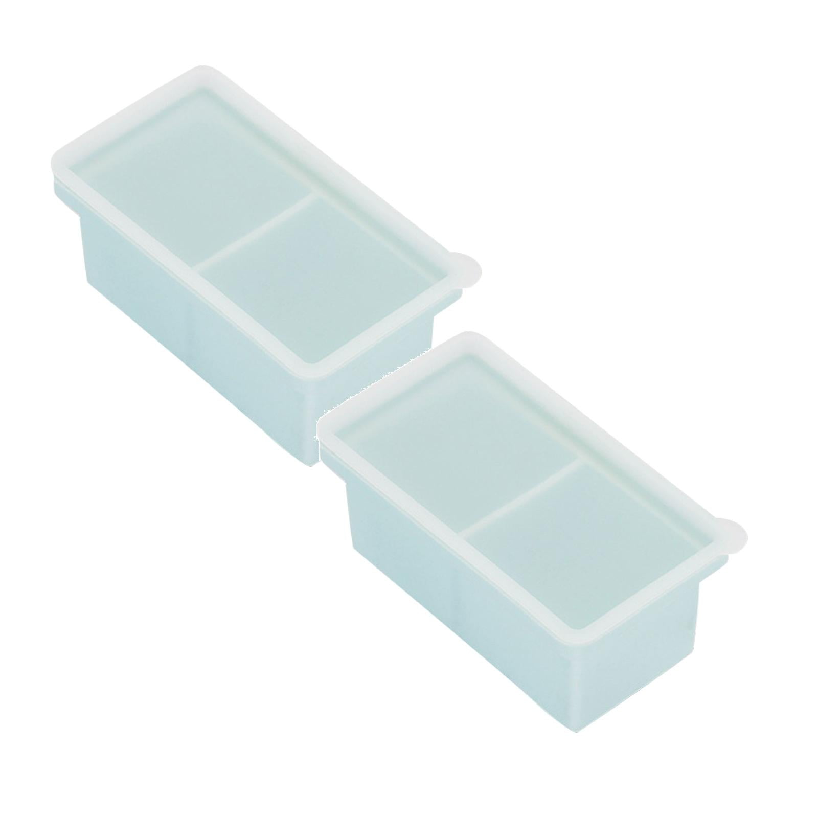 Silicone Freezer Tray With Lid Soup Freezer Container 2 Cup Extra Large ...