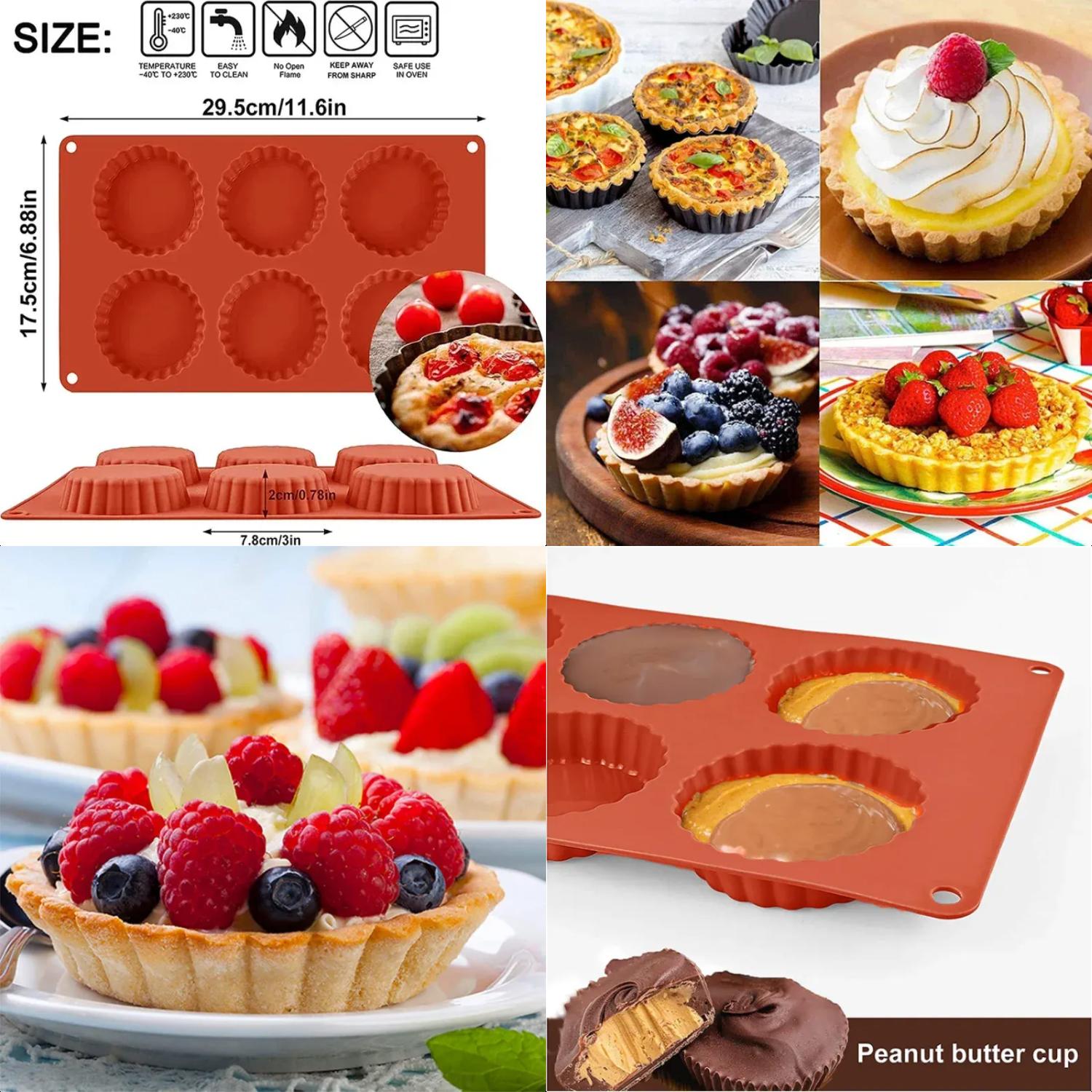 Silicone French Dessert Mold 2023 - Exquisite Design with 6 Holes for ...