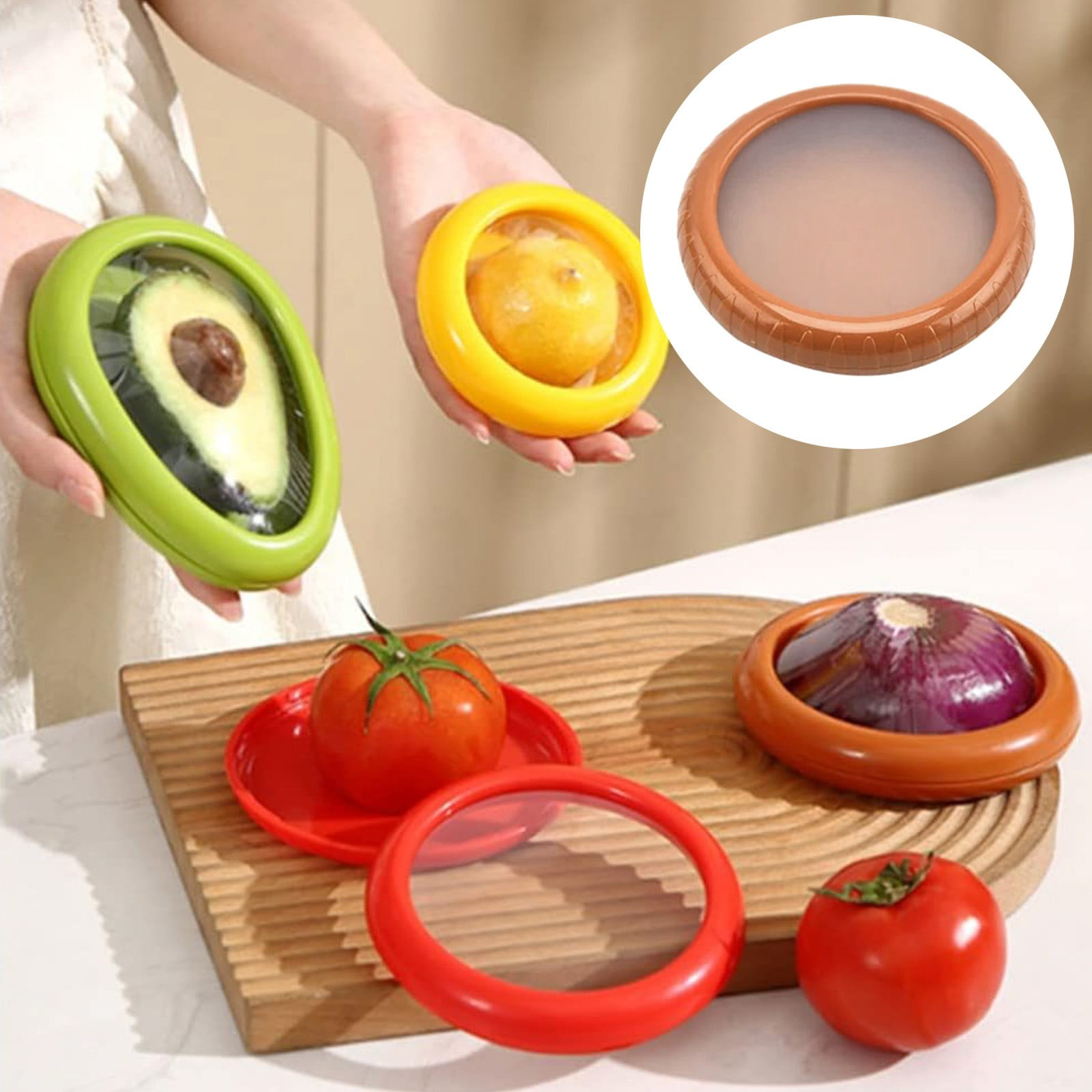 Silicone Fruit And Vegetable Containers For Fridge,Reusable Holder For ...