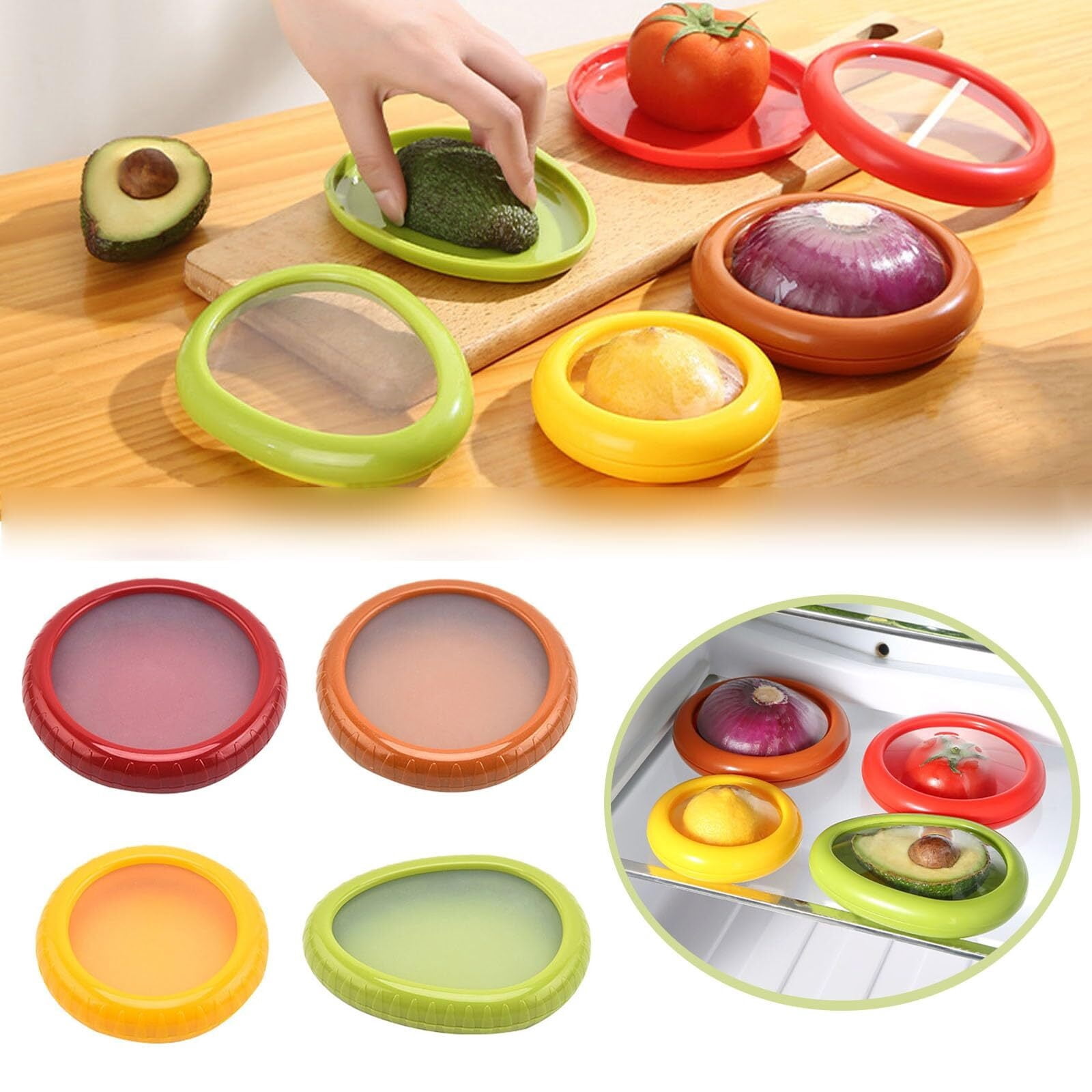 Silicone Fruit Storage Containers, Fruit and Vegetable Anti-Oxidation ...