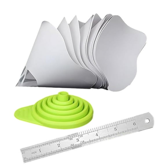 Silicone Funnel Metal Ruler Paint Strainer Set Paint Filter Set for ...