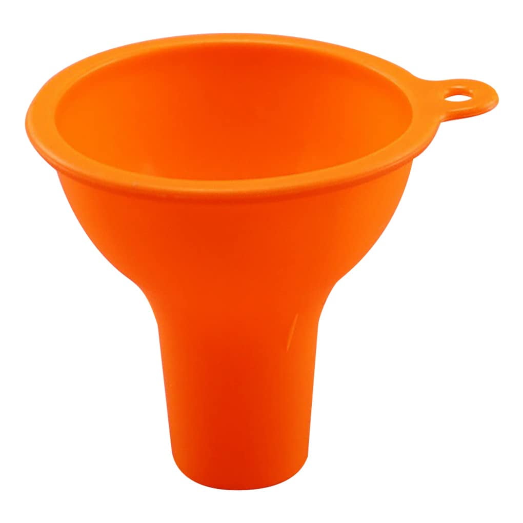 Silicone Funnels Wide Mouth Funnel Flexible Condiment Funnel Mixed Colors Sauce Funnel Canning ...