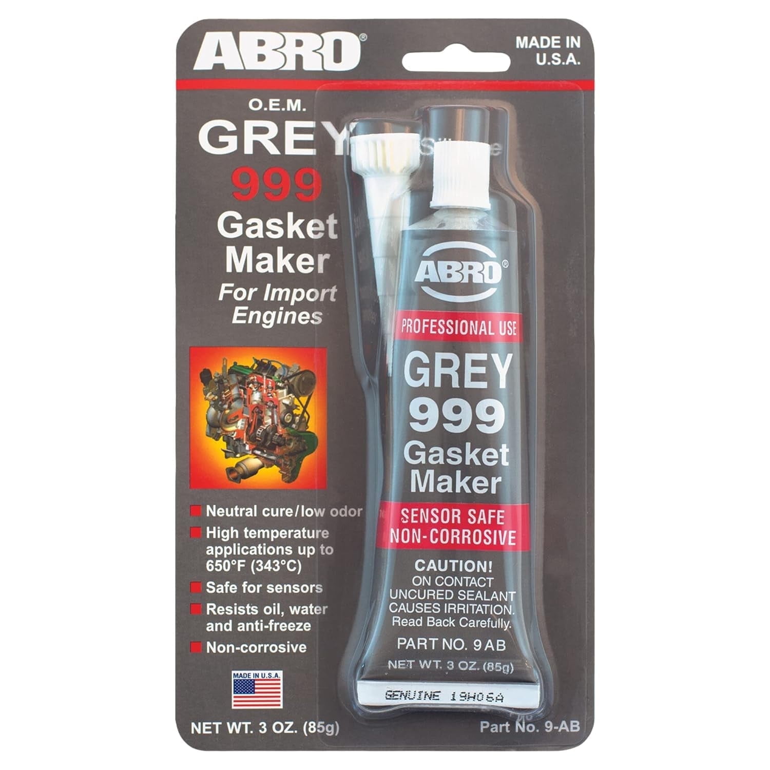 Silicone Gasket Maker Grey 999 ABRO - Walmart.com