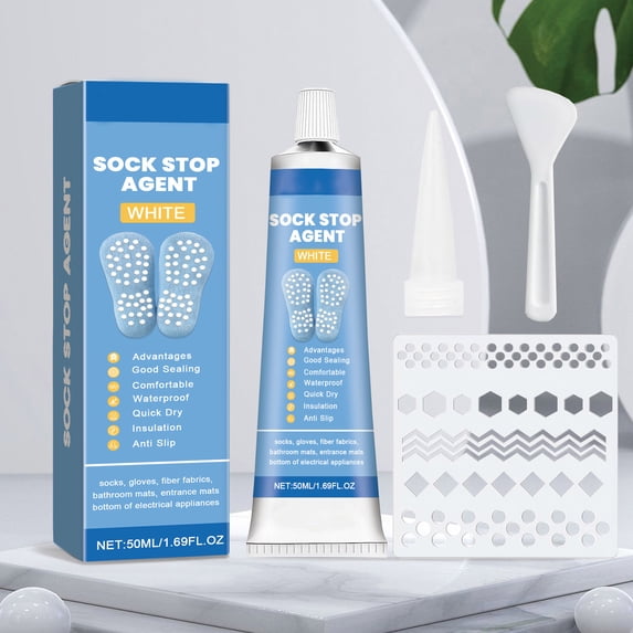 Silicone Gel Sock & Shoe Heel Grips Set, Anti-Slip Inserts for ...