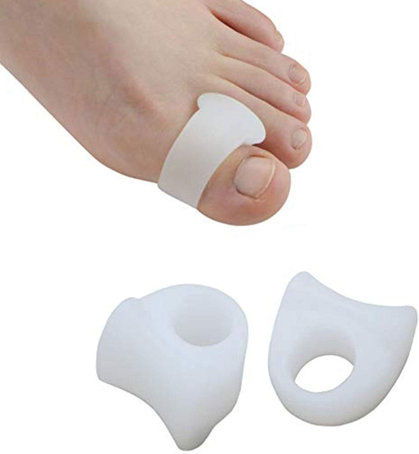 Silicone Gel Toe Spacer - Toe Dividers for Bunions - Toe Ring Spacer ...