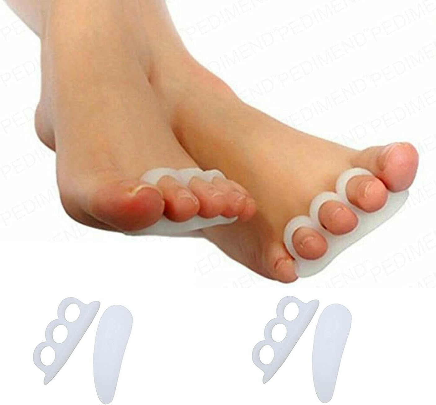Silicone Gel Triple Loop Hammer Toe Pad (2PAIR - 4PCS) - Great for Claw ...