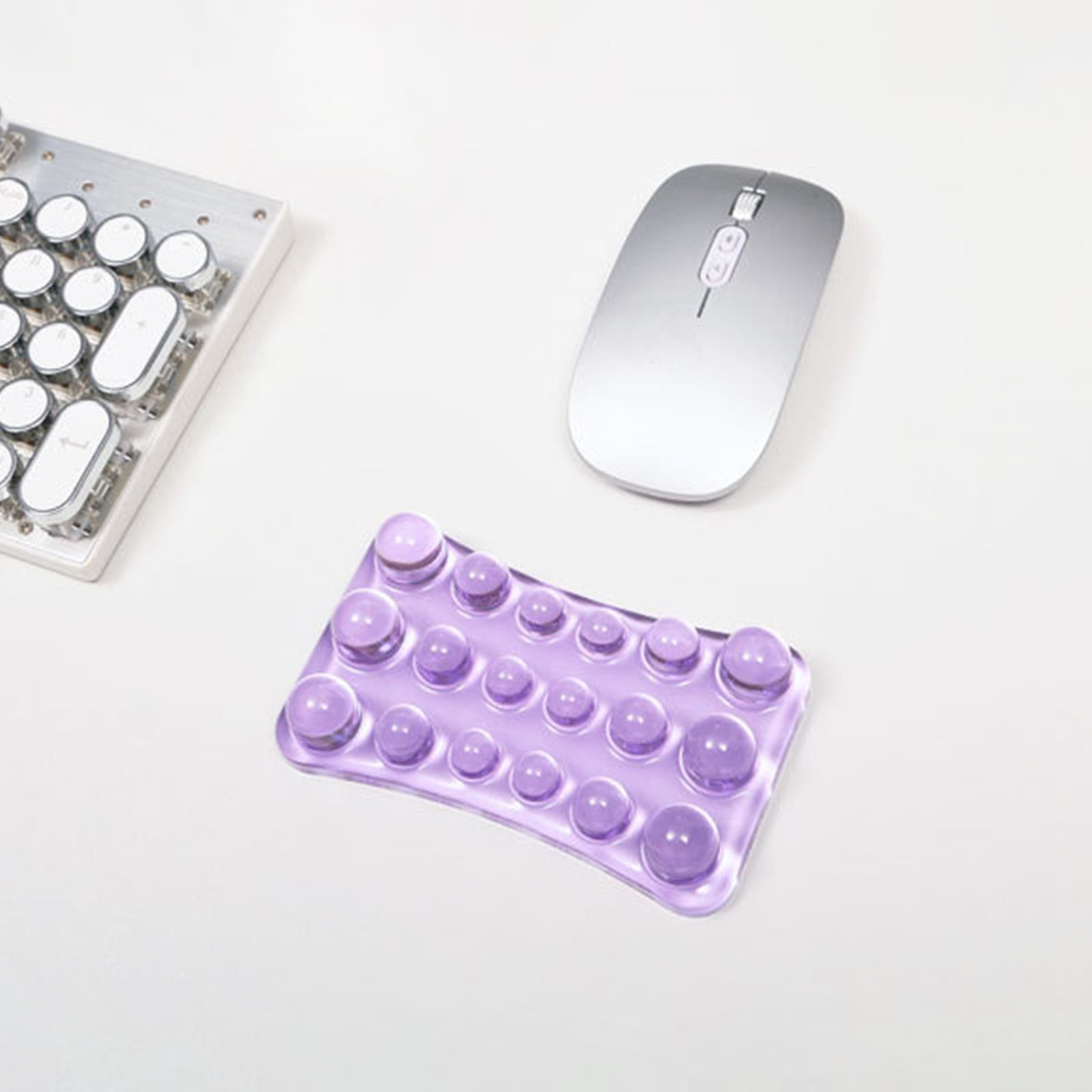 Silicone Gel Wrist Rest Cushion Translucence Ergonomic Mouse Pad Cool ...