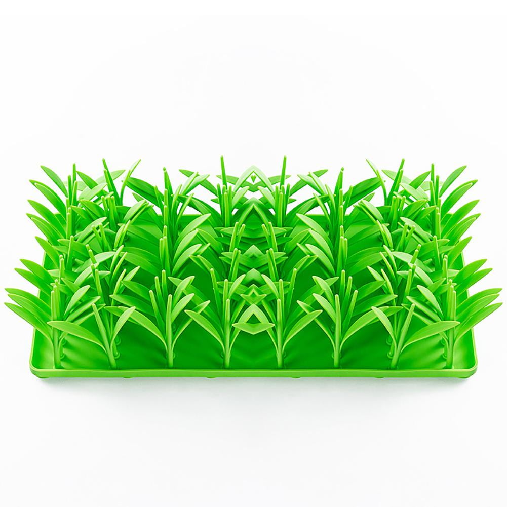 Silicone Grass Mat for Cats,Silicone Grass Snuffle Foraging Mat for ...