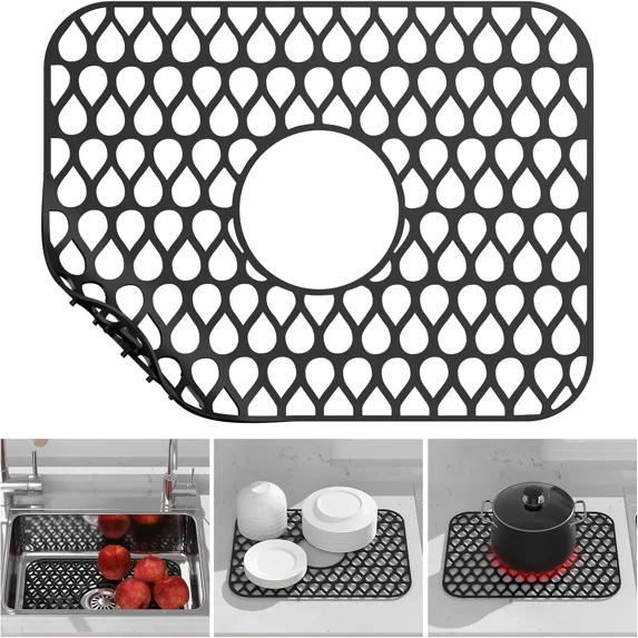 Silicone Grid Sink Mat Protectors Kitchen Sink Protector Dishwasher ...