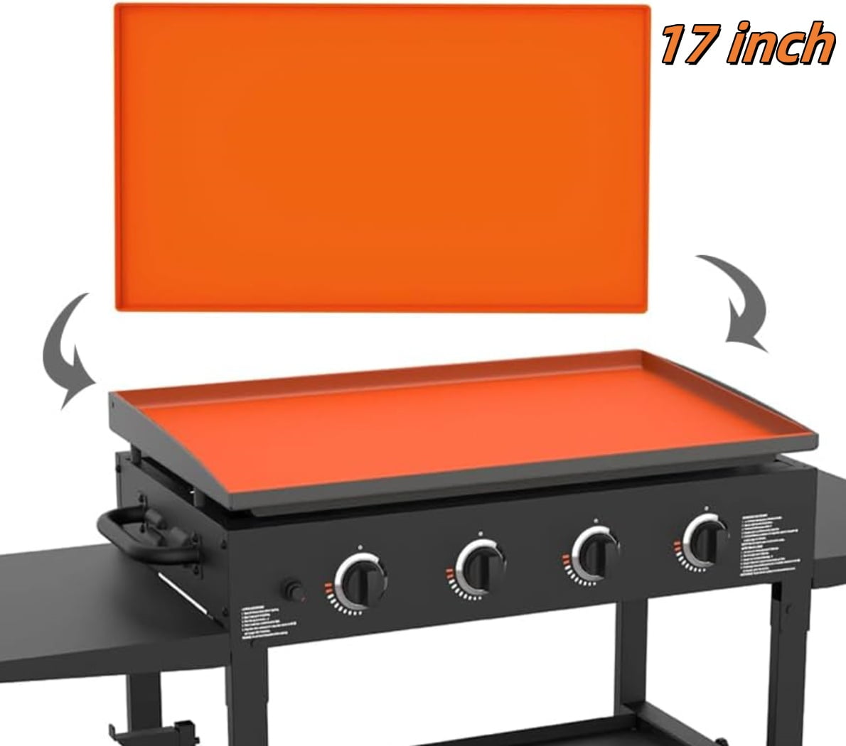 Silicone Griddle Cover Mat for Blackstone Grill Accessories,17 inch ...