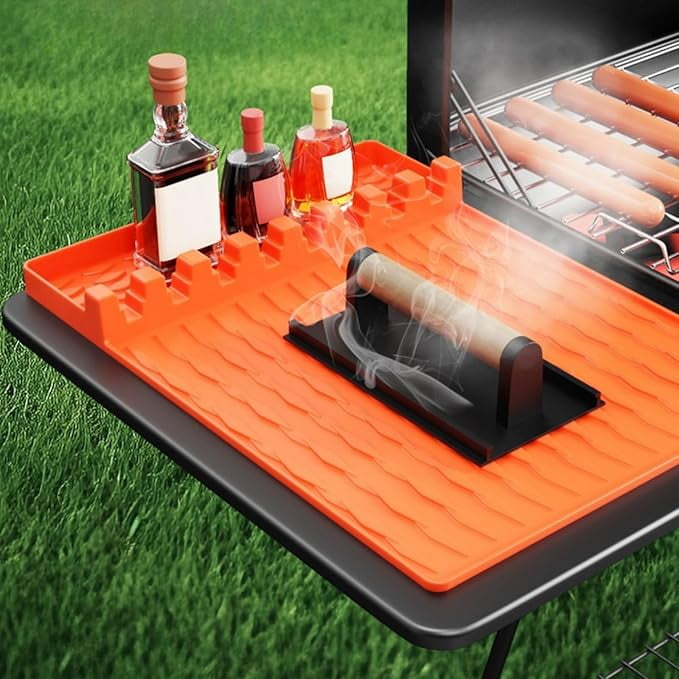 Silicone Griddle Tools Mat for Blackstone, Large Silicone Spatula Mat ...