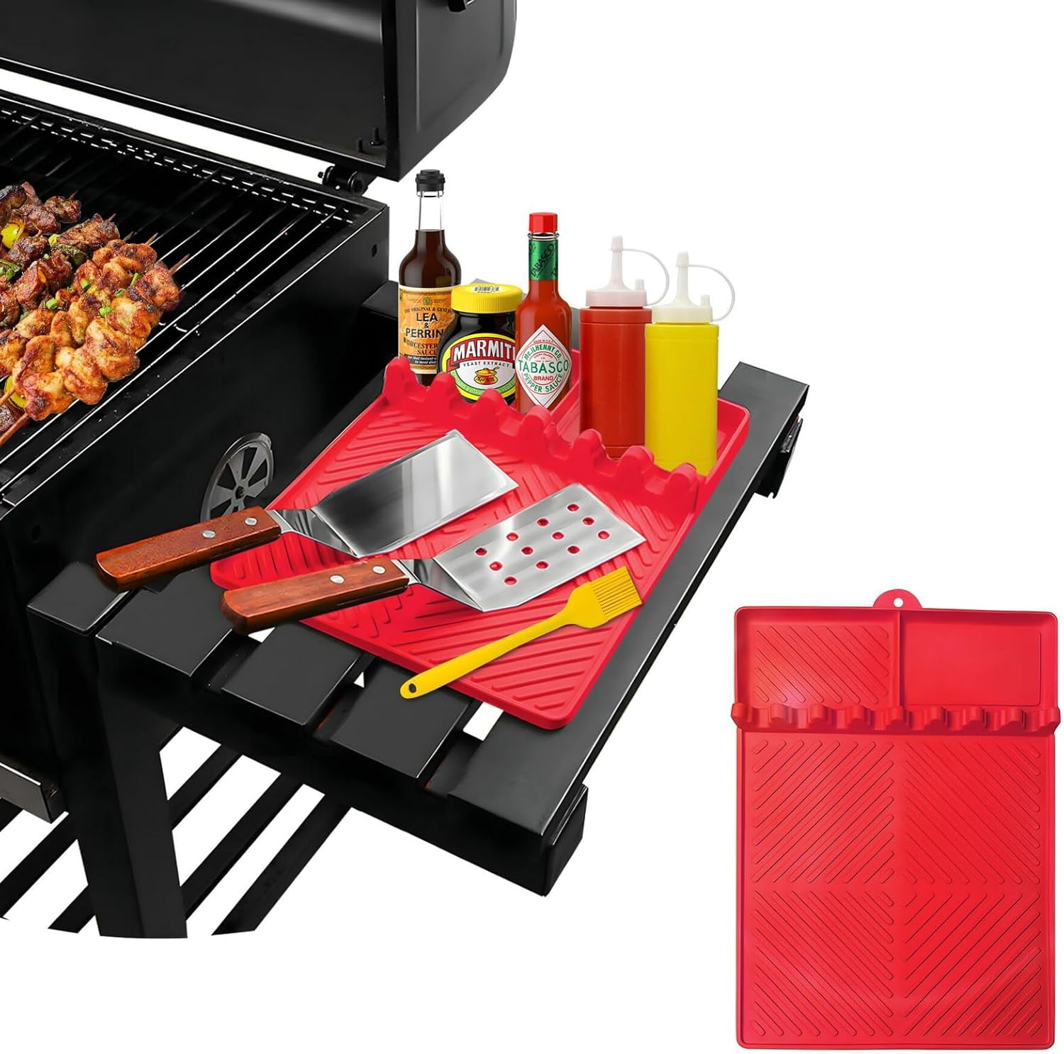 Silicone Grill Mat Barbeque Grill Accessories Tools for Blackstone ...