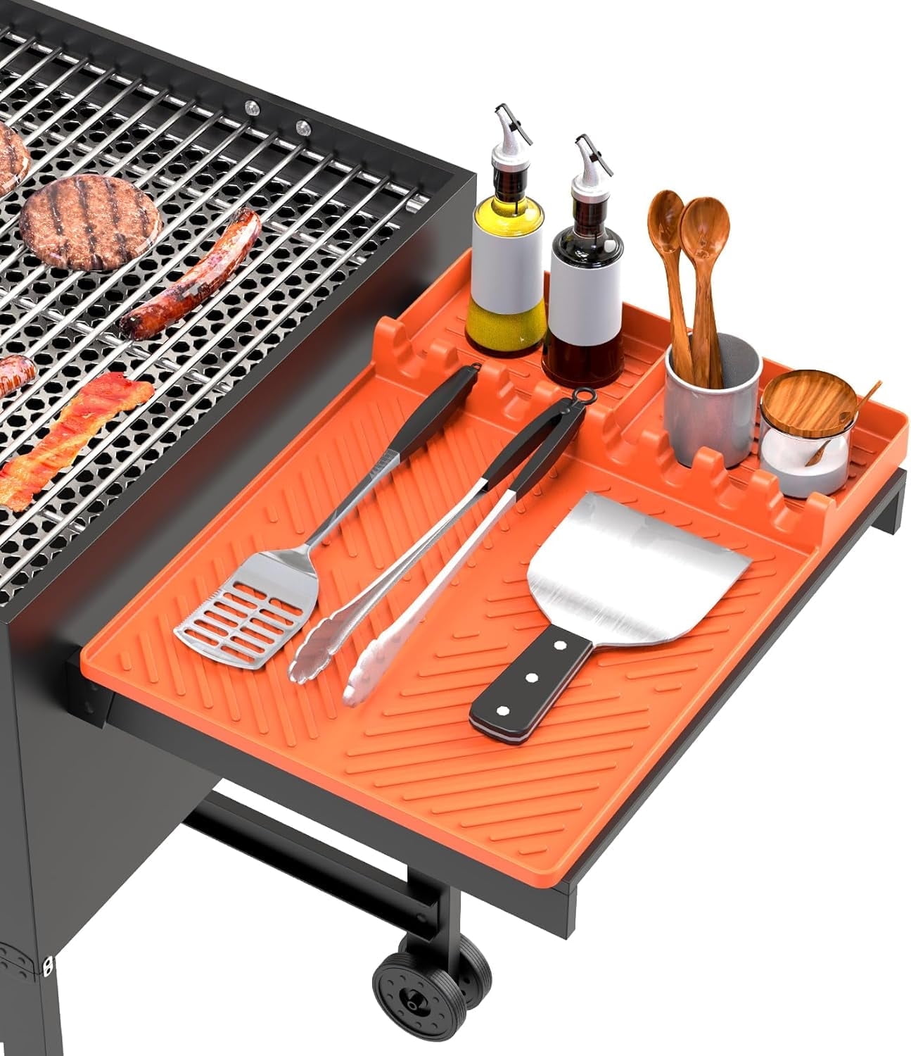 Silicone Grill Mat Compatible with Blackstone, Silicone Griddle Tools ...