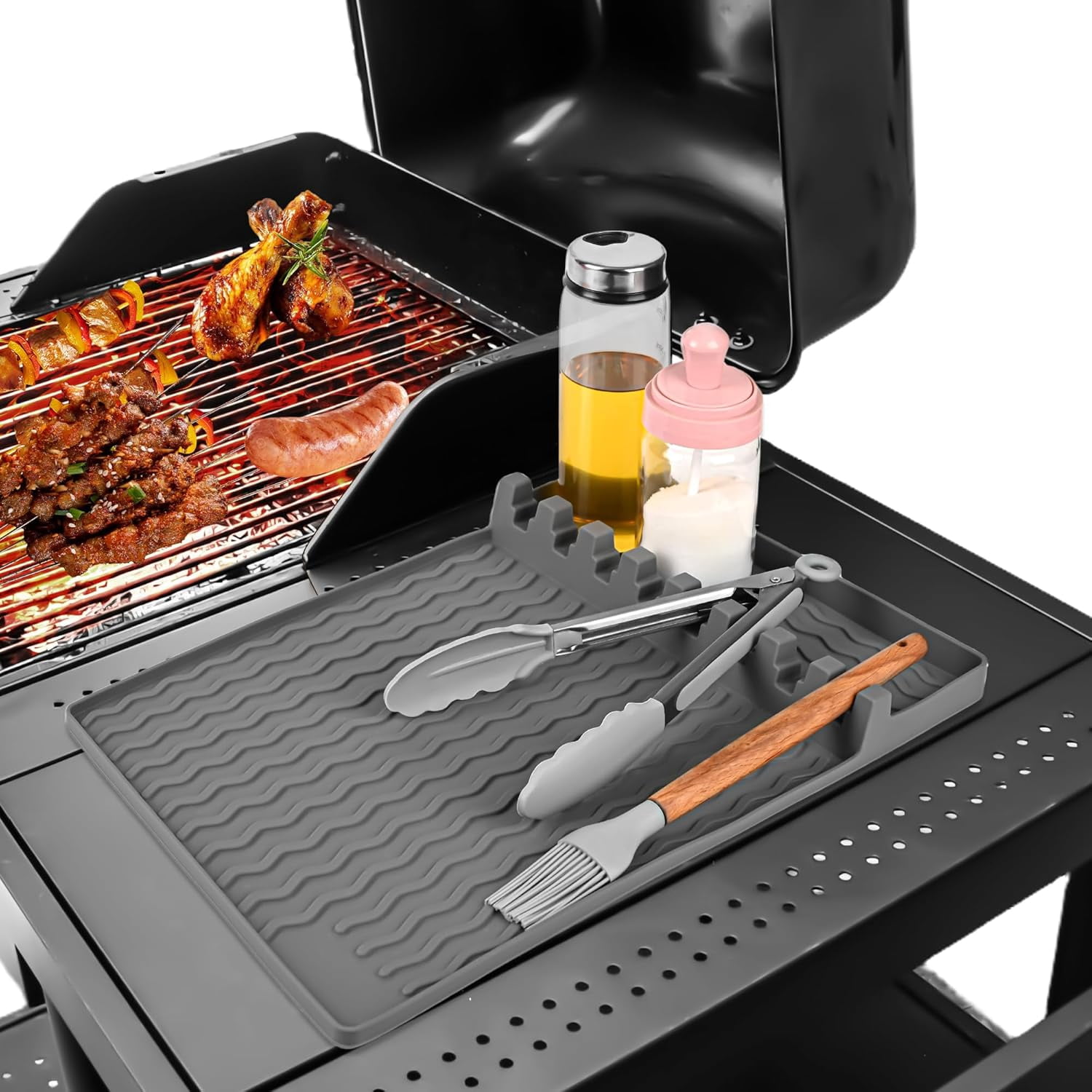 Silicone Grill Mat Side Shelf Mat for Blackstone Grill Pad for Outdoor ...