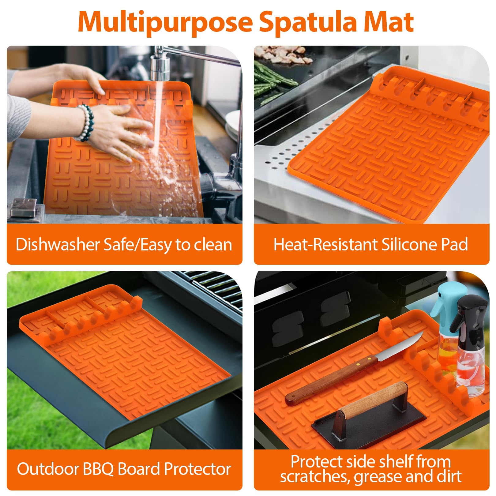 Silicone Grill Tools Mats for Outdoor Grill Blackstone Griddle ...