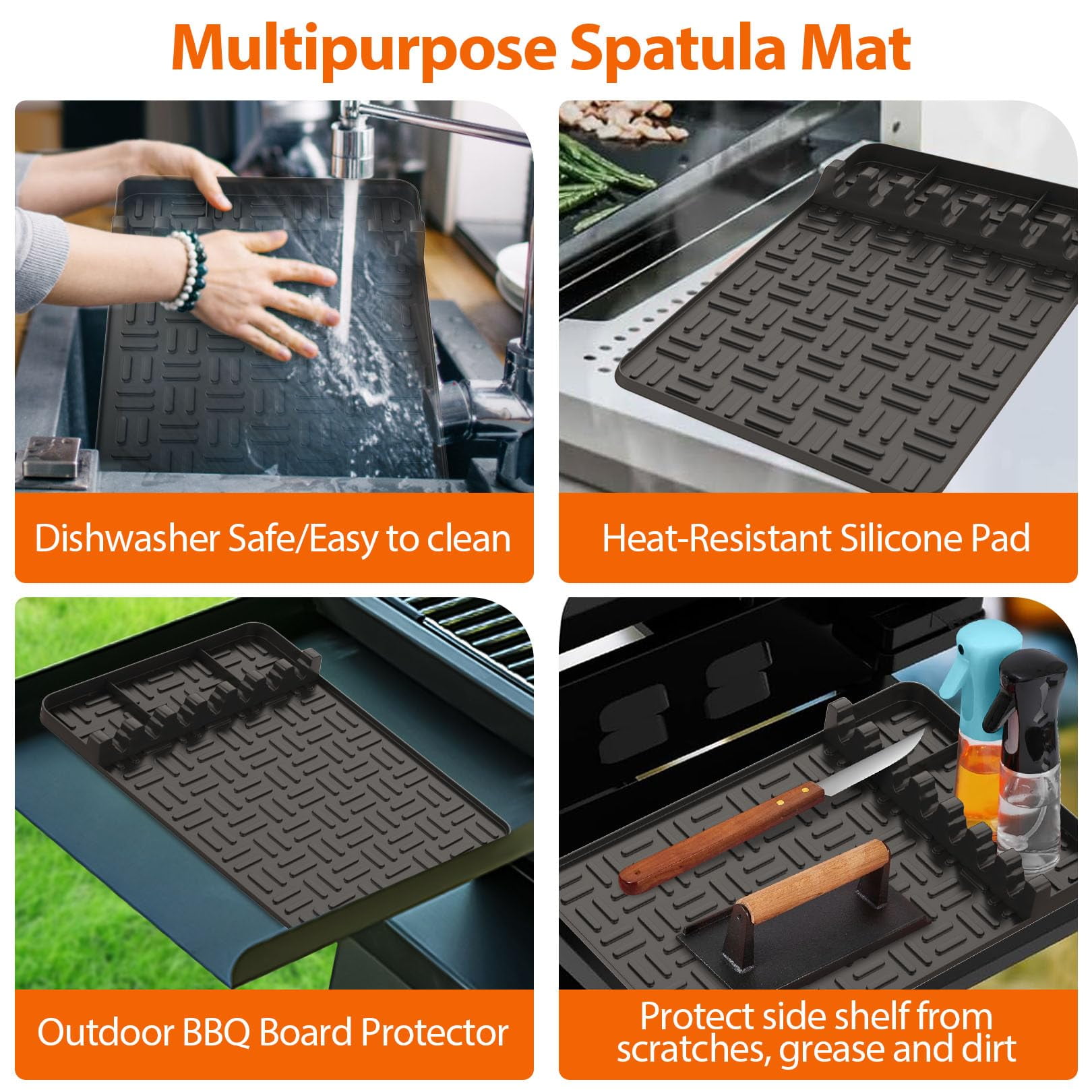 Silicone Grill Tools Mats for Outdoor Grill Blackstone Griddle ...