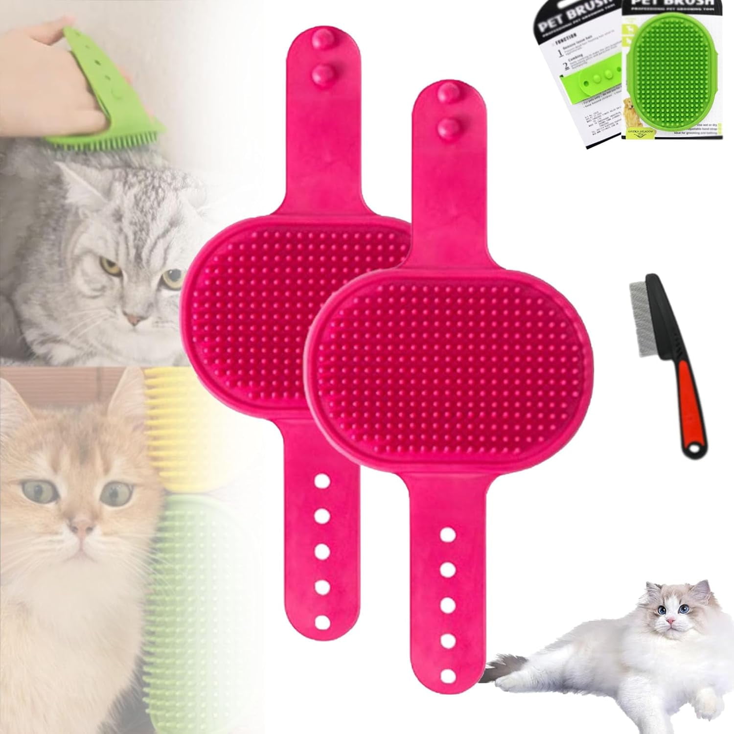 Silicone Grooming Strap Pad for Cats, Silicone Grooming Strap Pad-2-In ...