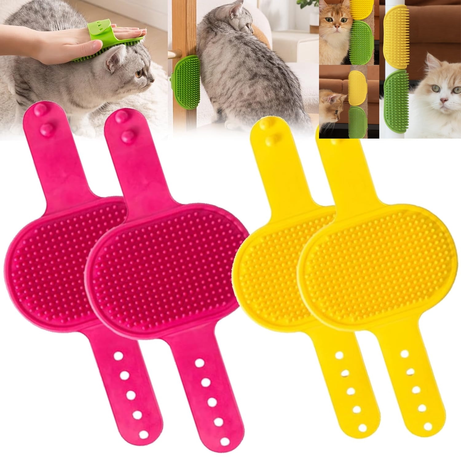 Silicone Grooming Strap Pad for Cats, Silicone Grooming Strap Pad – 2 ...