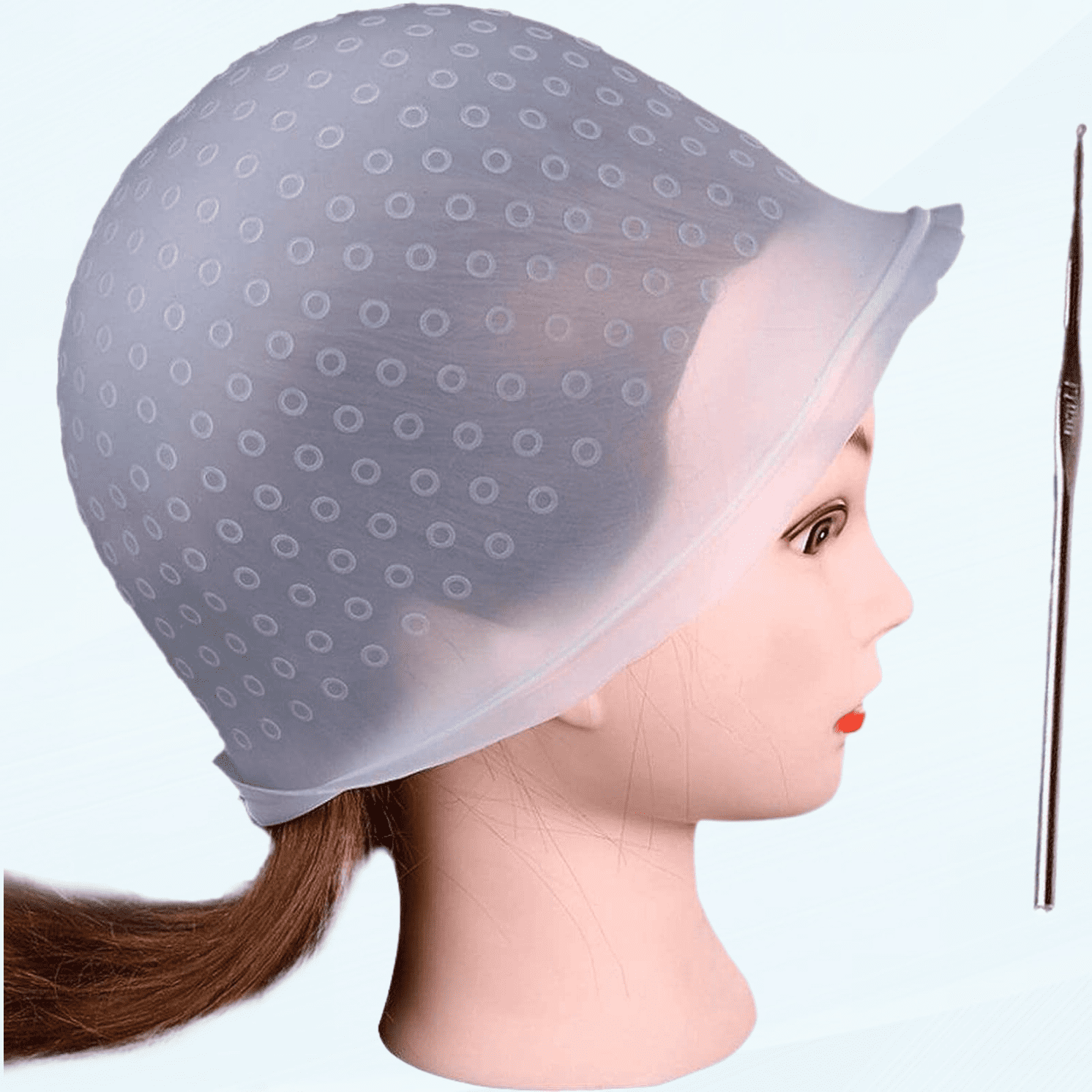 Silicone Hair Highlighting Cap Reusable Highlighting Frosting Cap ...