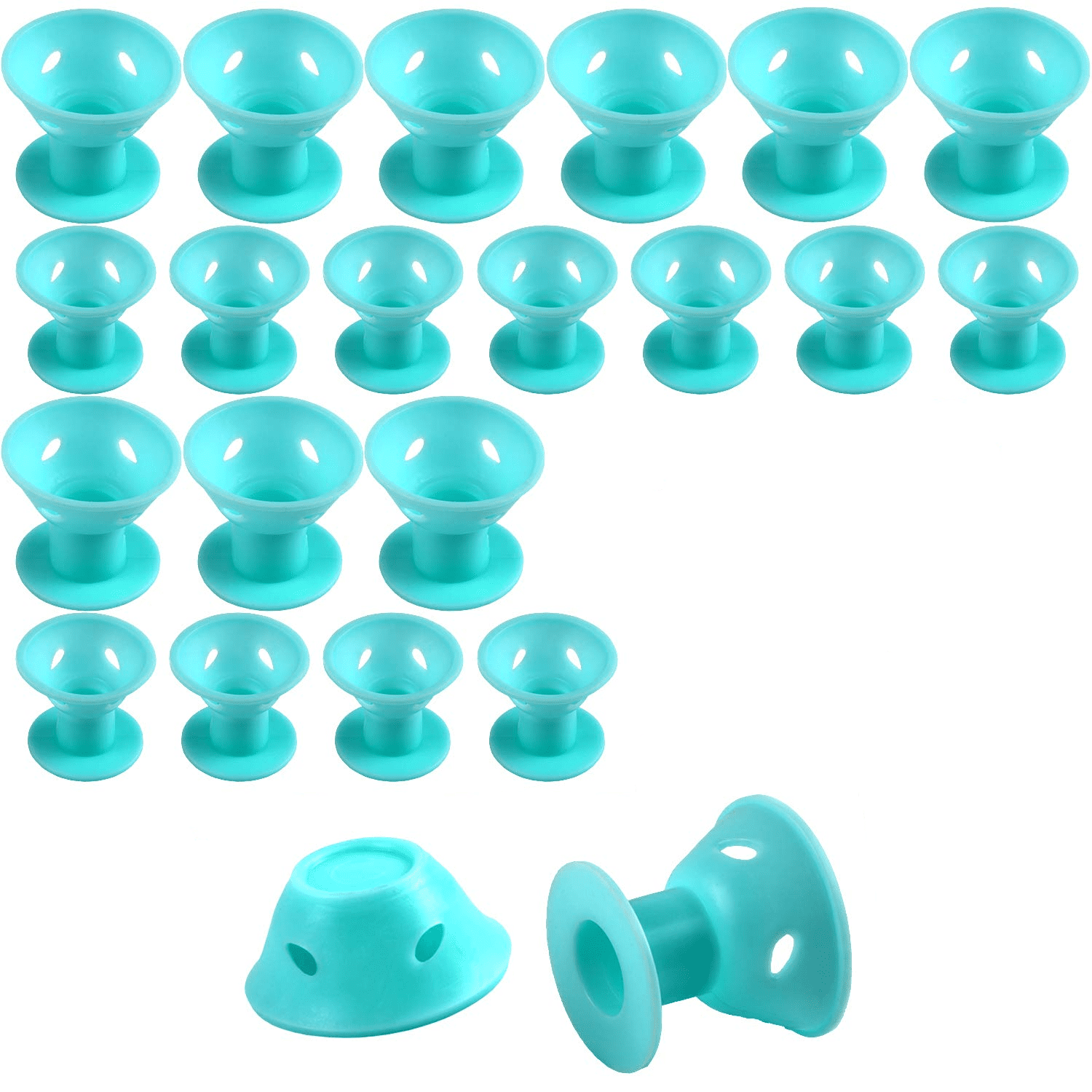 Silicone Hair Rollers, Heatless Curls For Women And Girls, No Clip Non ...