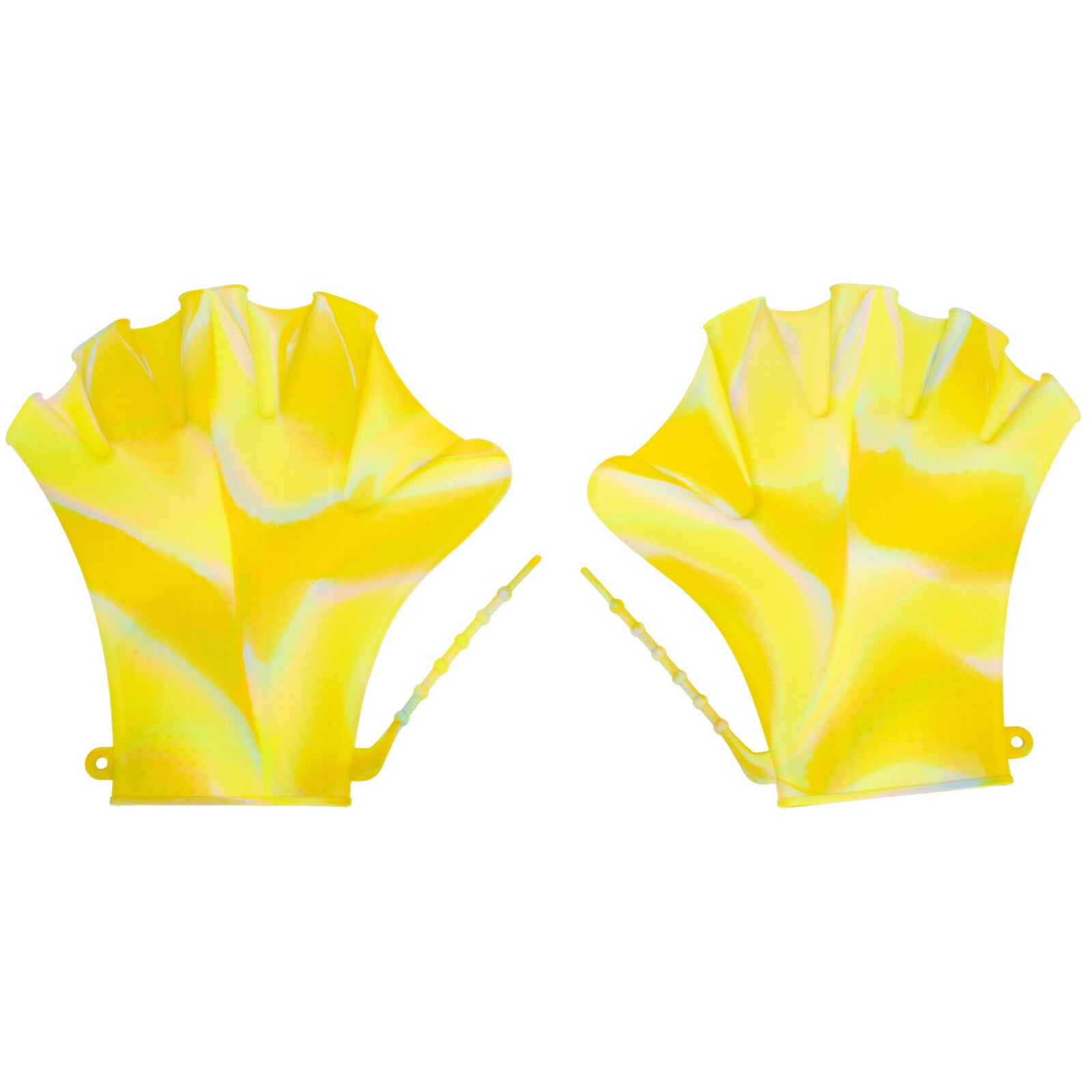 Silicone Hand Fins for Swimming and Diving - Yellow (Unisex) - Walmart.com