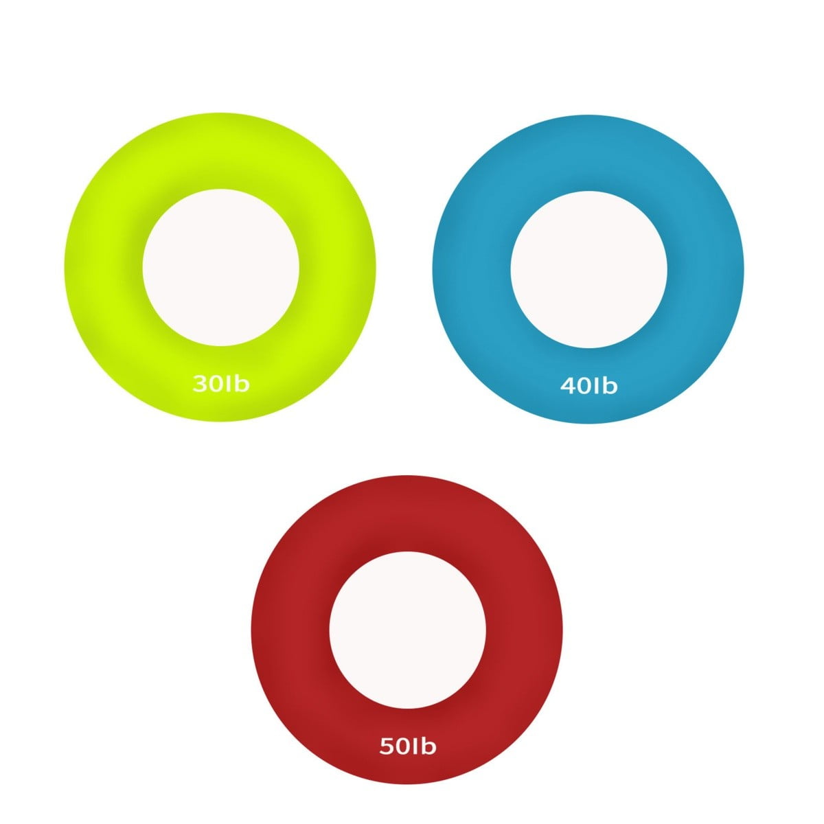 Silicone Hand Grip Strengthener Set - 3 Pack Ring Expander for Power ...
