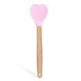 Silicone Heart Shape Pastry Spatula Handle Cookie Spoons Baking ...