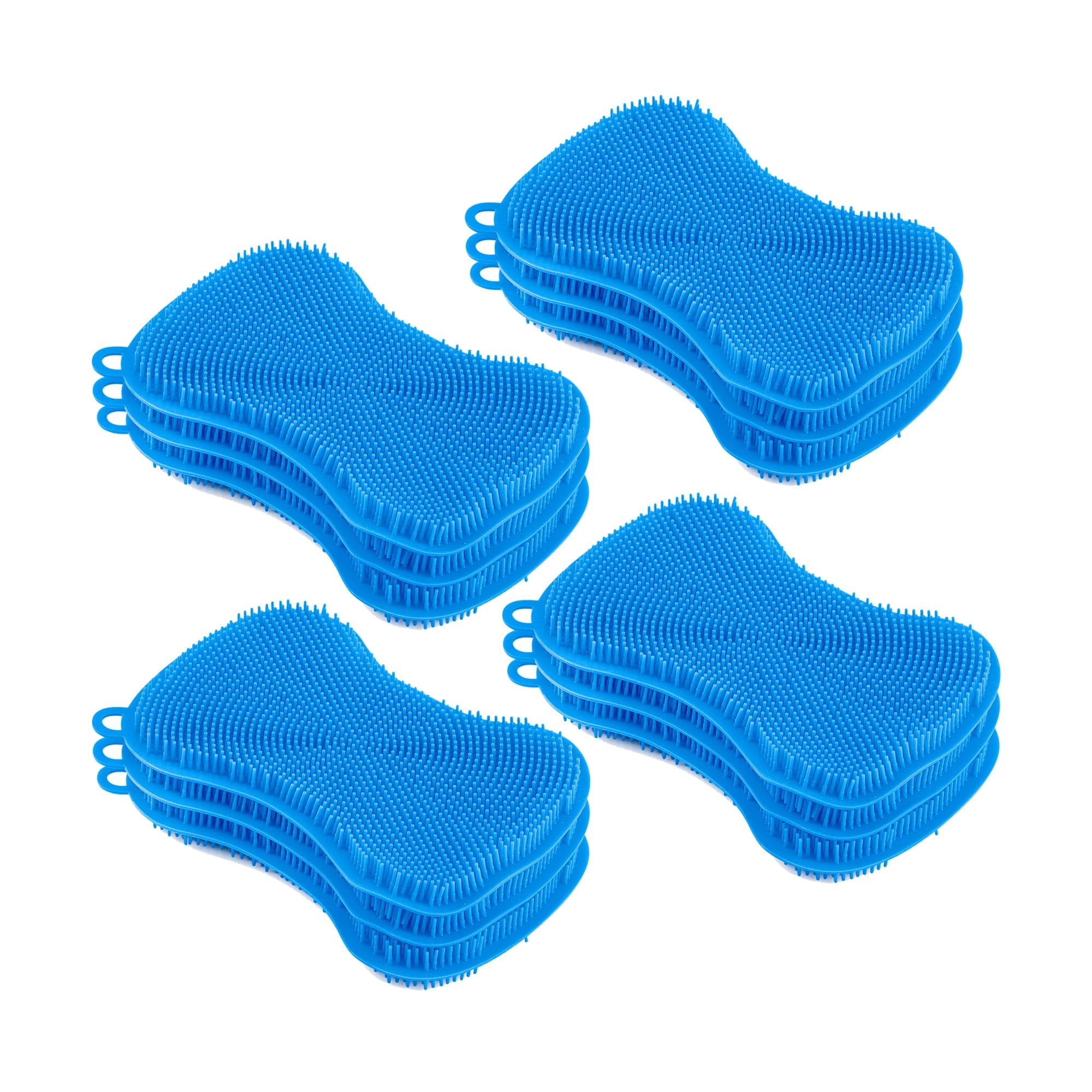 Silicone Heat Resistant Dishwasher Sponge, Fruit Cleaner, Vegetable ...